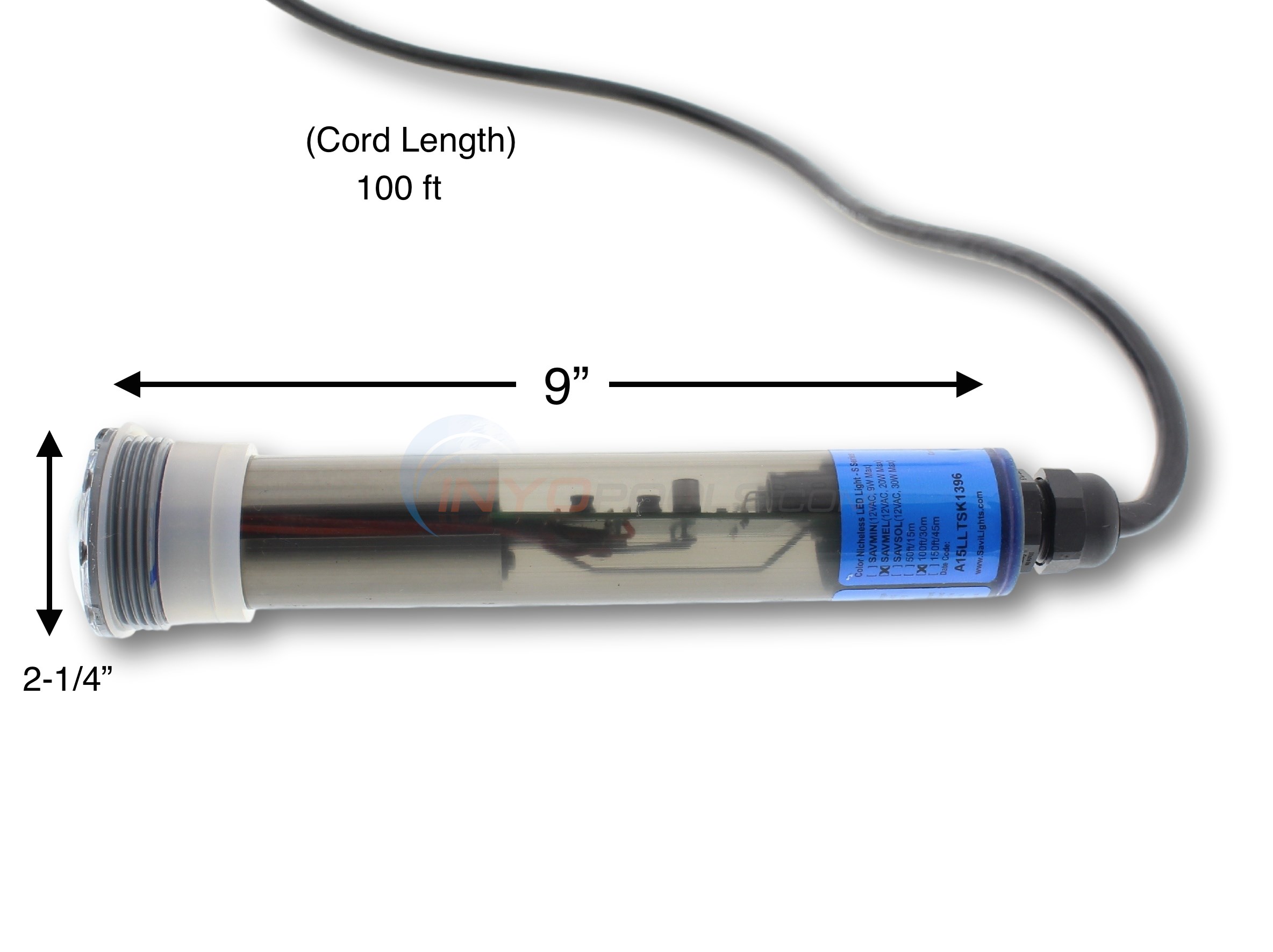 SAVI Melody Pool Light 12 Volt, 100' Cord Discontinued - INYOPools.com