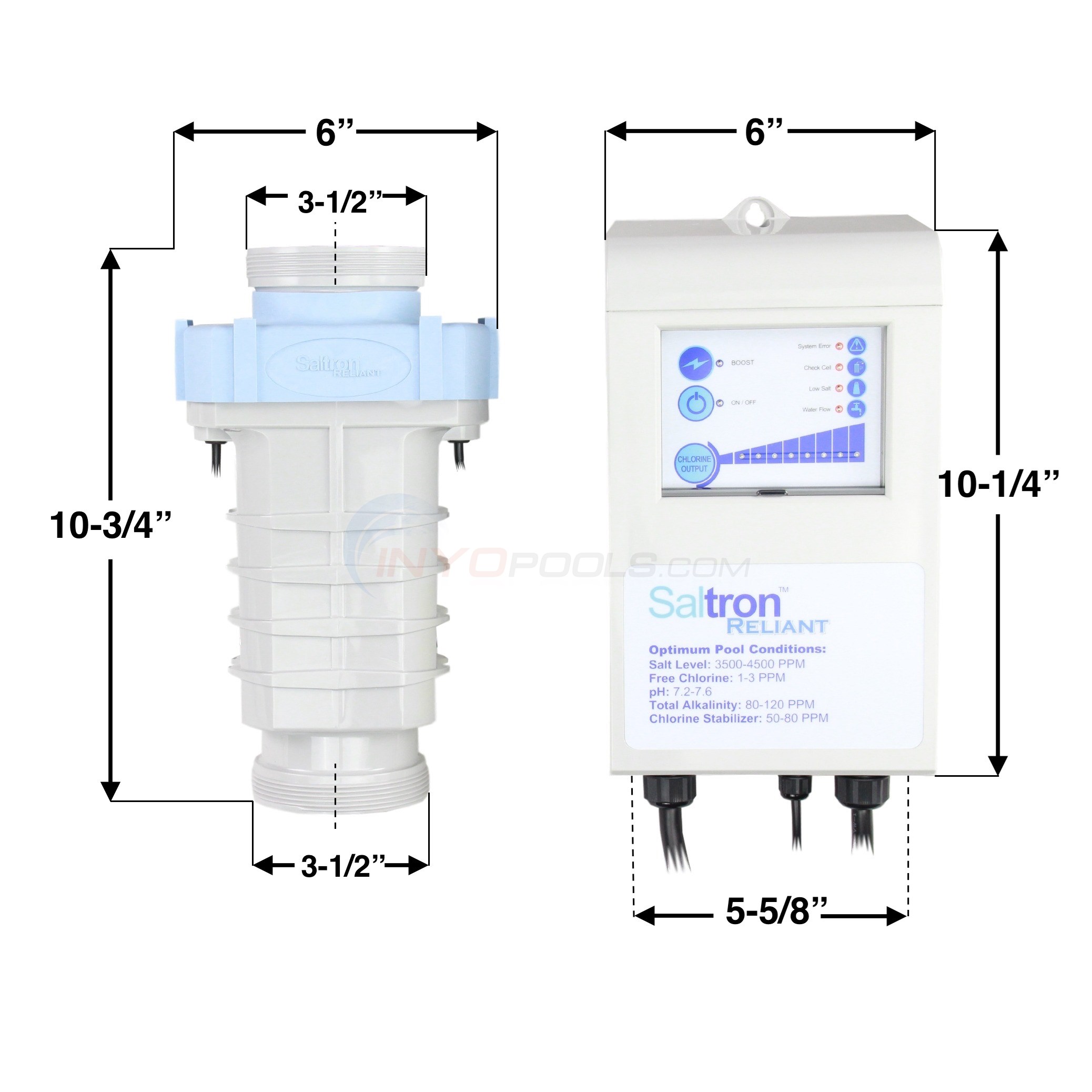 Saltron Reliant Salt Chlorine Generator for 40,000 Gallon Pool ...