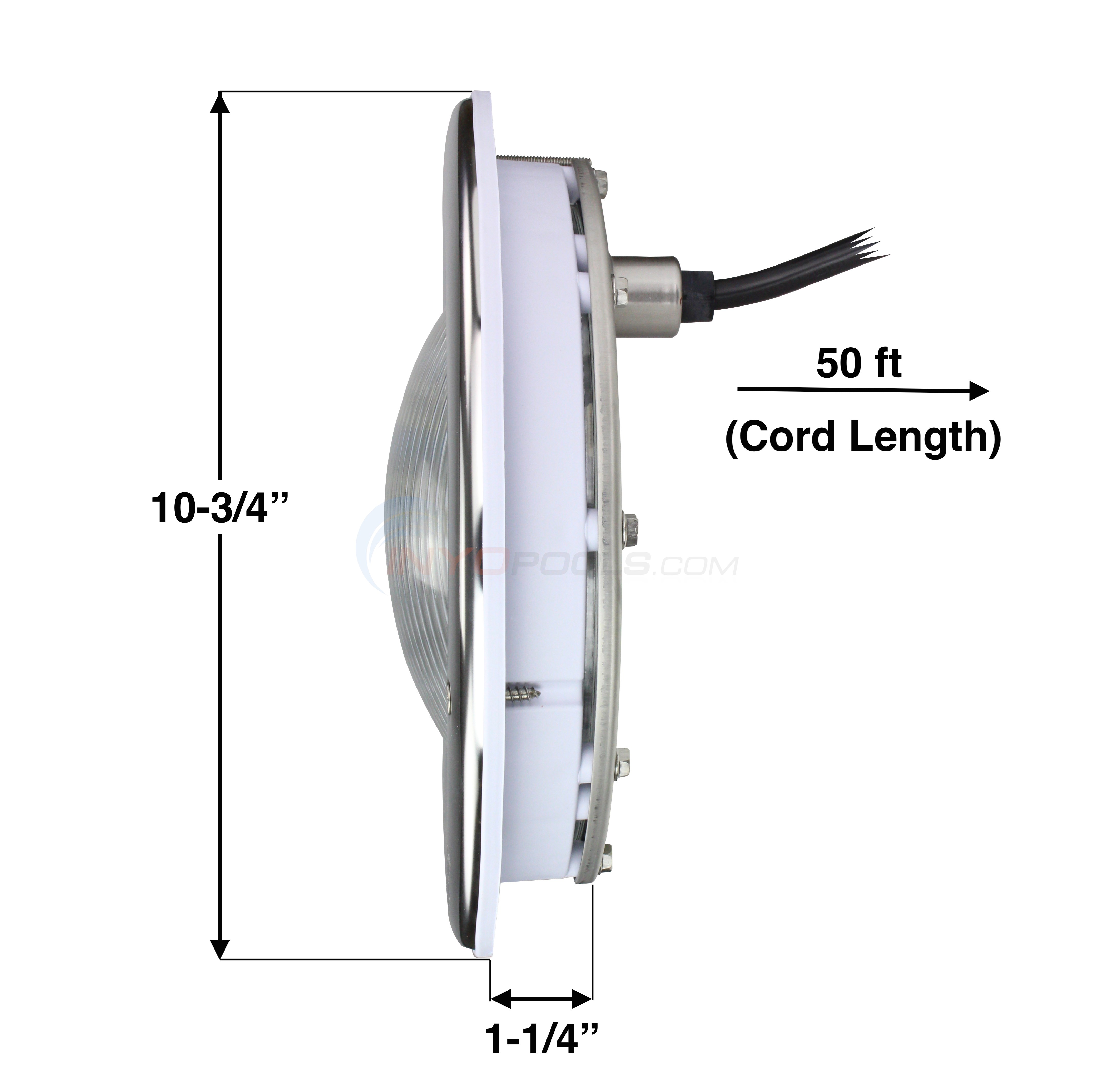 Hayward ColorLogic 4.0 LED Pool Light, 120v, 50' Cord - W3SP0527SLED50 ...