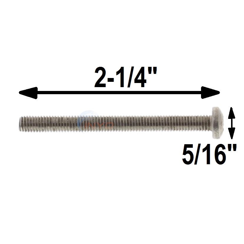 Aqua Products S.S. Side Plate Screw Single - SP3401 - INYOPools.com