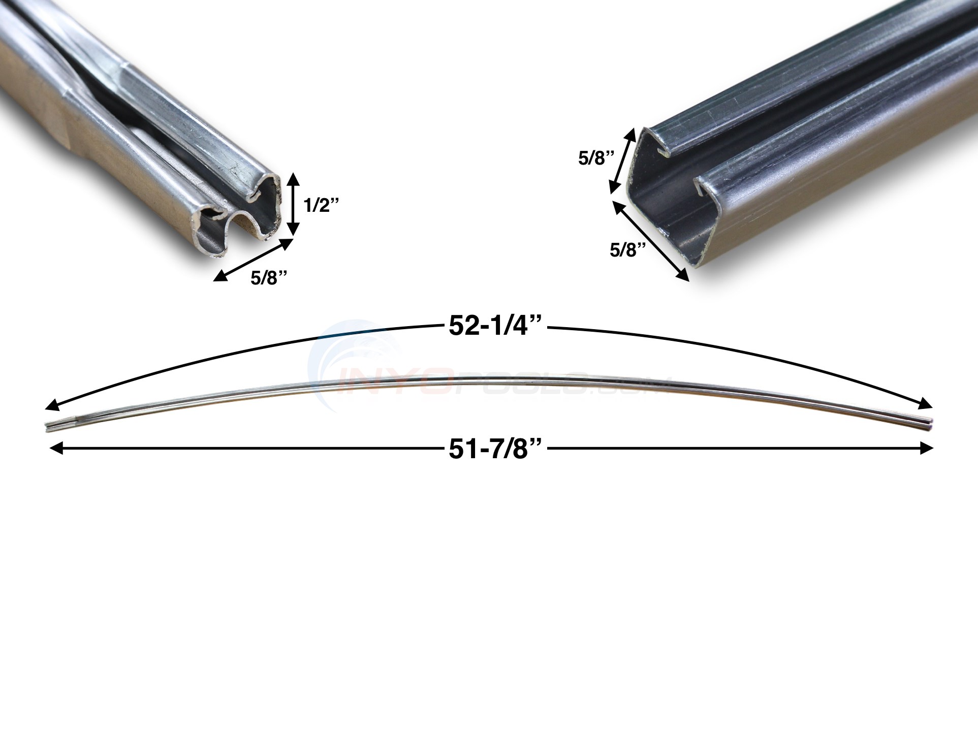 Wilbar Inner Stabilizer, Steel, 52-1/4", for 24' Round Sharkline Pools ...