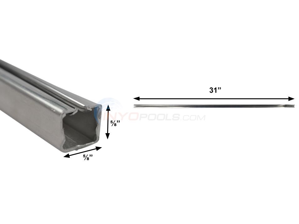Wilbar Straight Aluminum Inner Stabilizer Rail 31" (Single) - INYOPools.com