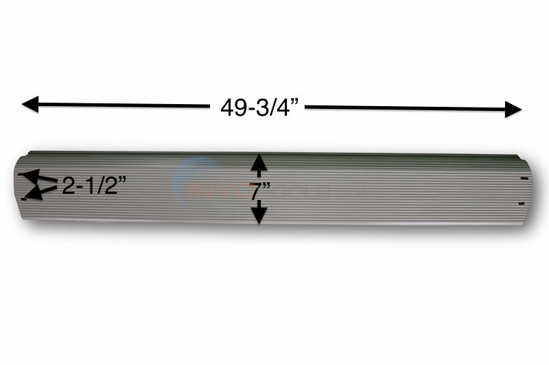 Wilbar Above Ground Pool Top Rail, 7" x 49-3/4", 20/24/28', Single ...