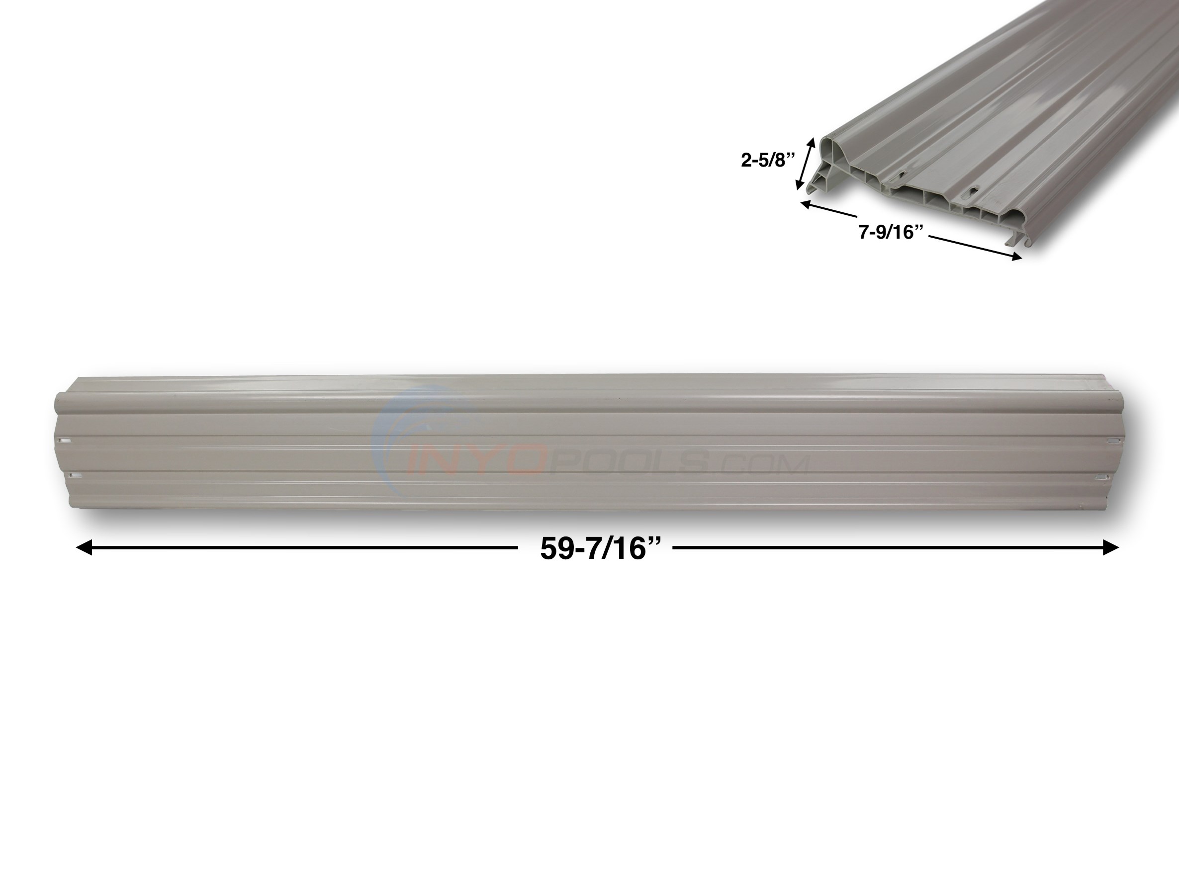 Wilbar Straight Top Rail 59-7/16 (SINGLE) For The Aruba - INYOPools.com