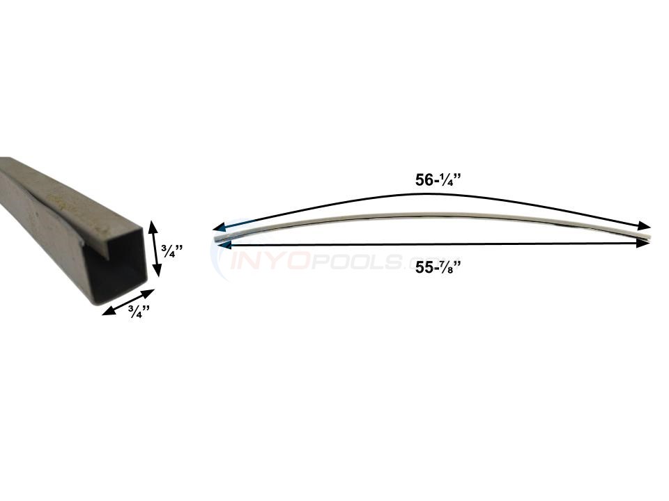Bottom Rail 56-1/4" - Steel Belize , J2000, J5000, Malibu(Single) NLA ...