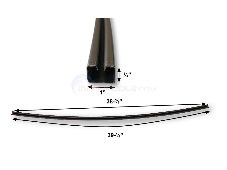 Wilbar Bottom Rail, Steel, Transition, 39-1/4" - 16714 - INYOPools.com