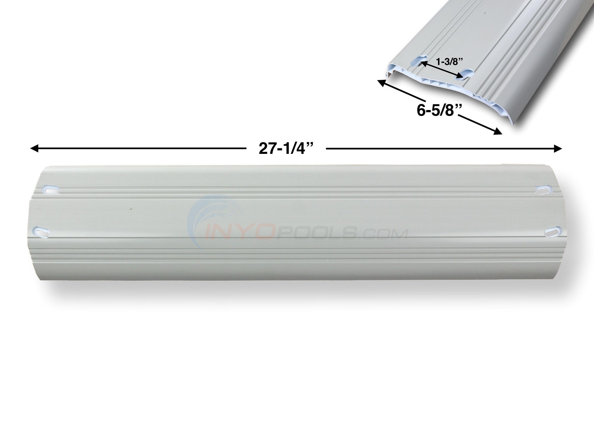 Wilbar Top Rail 7" Resin 27-1/4" (Single) - 22768 - INYOPools.com