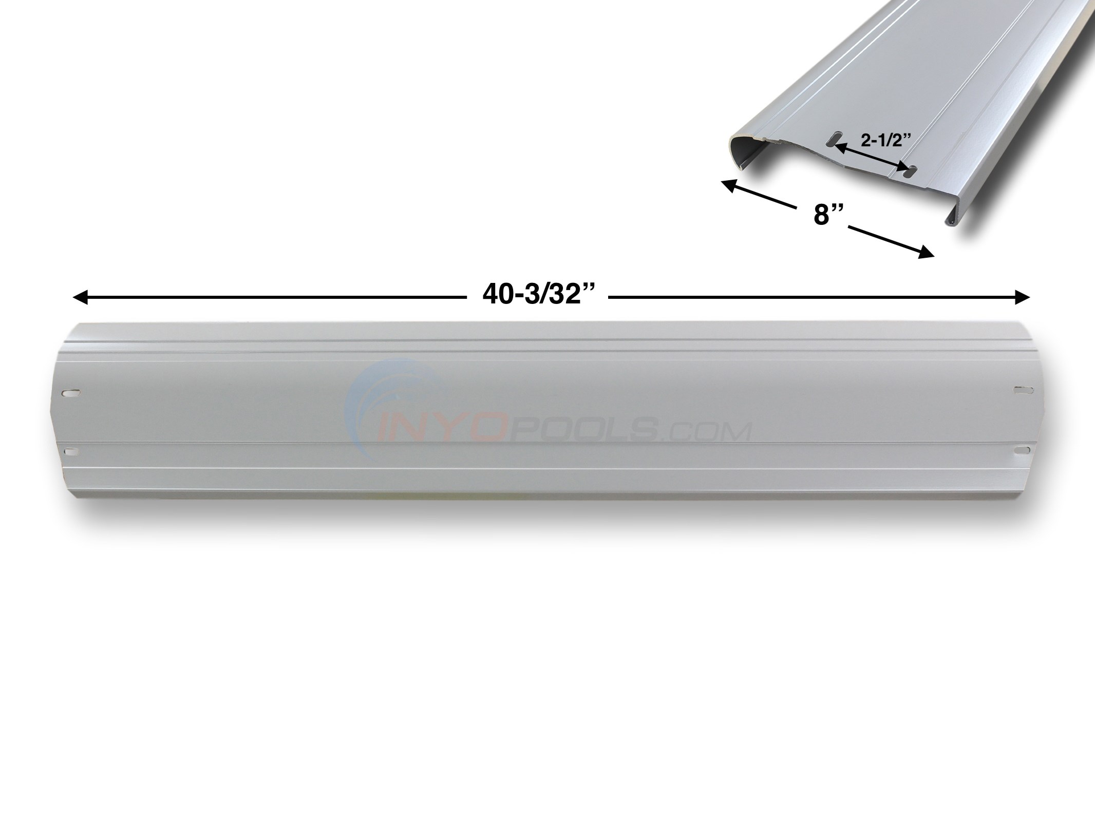 Top Rail 40-3/32" Aluminum Curved Side fits Oasis, Bermuda, Navigator ...