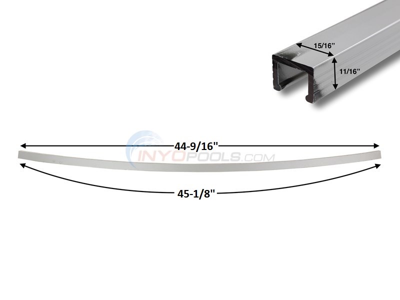Top Track/Stabilizer Oasis, Bermuda Pools (Black) 45-1/8in (Single ...