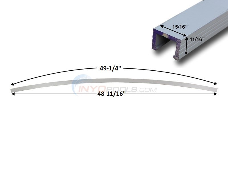 Top Track/Stabilizer for 21' Oasis & Bermuda Pools (Plum) 49-1/4 ...