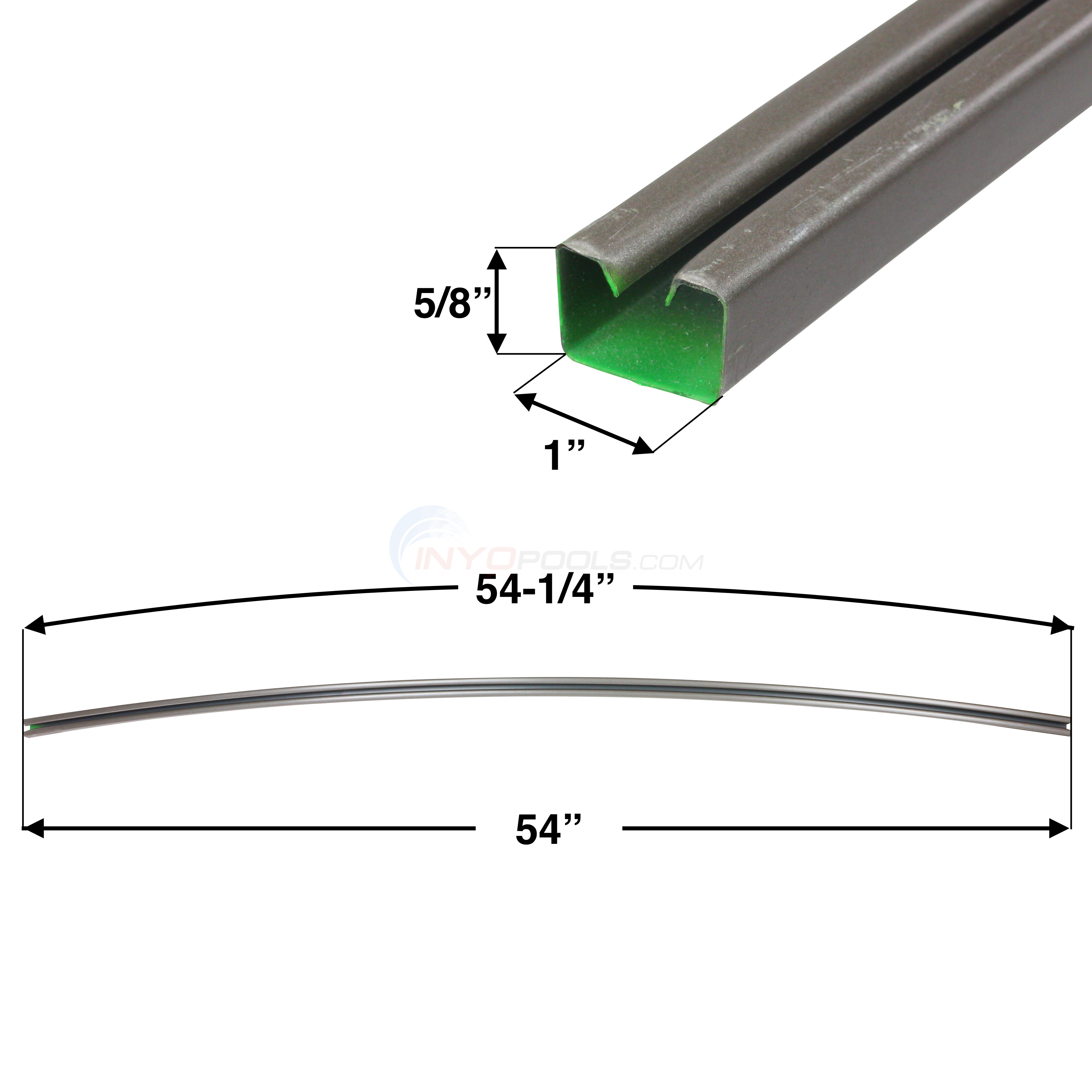 Wilbar Bottom Rail Steel (4-PACK) - 38741-PACK4 - INYOPools.com