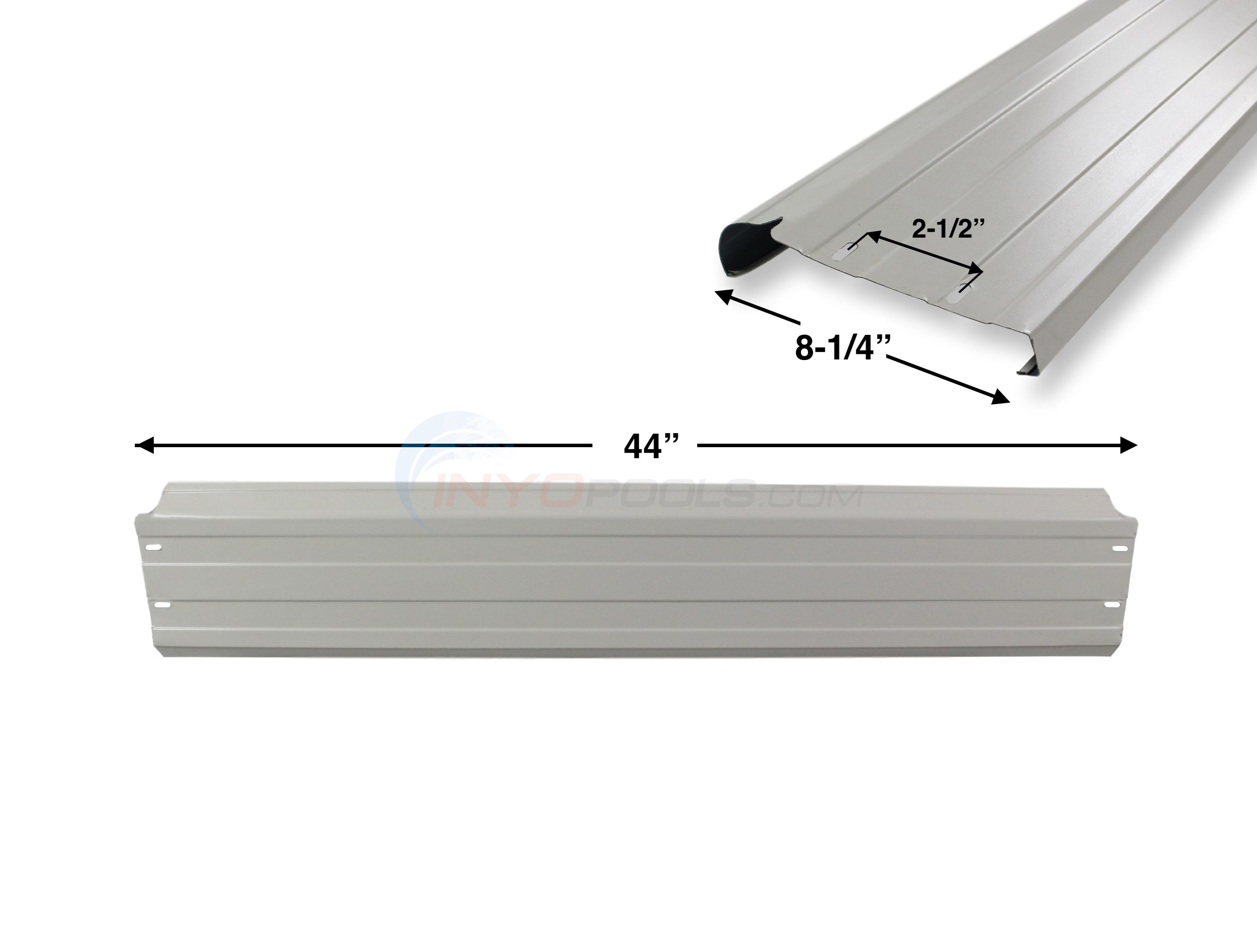 Wilbar Top Rail for Straight Side Oval- Ultrada 44" Single - INYOPools.com