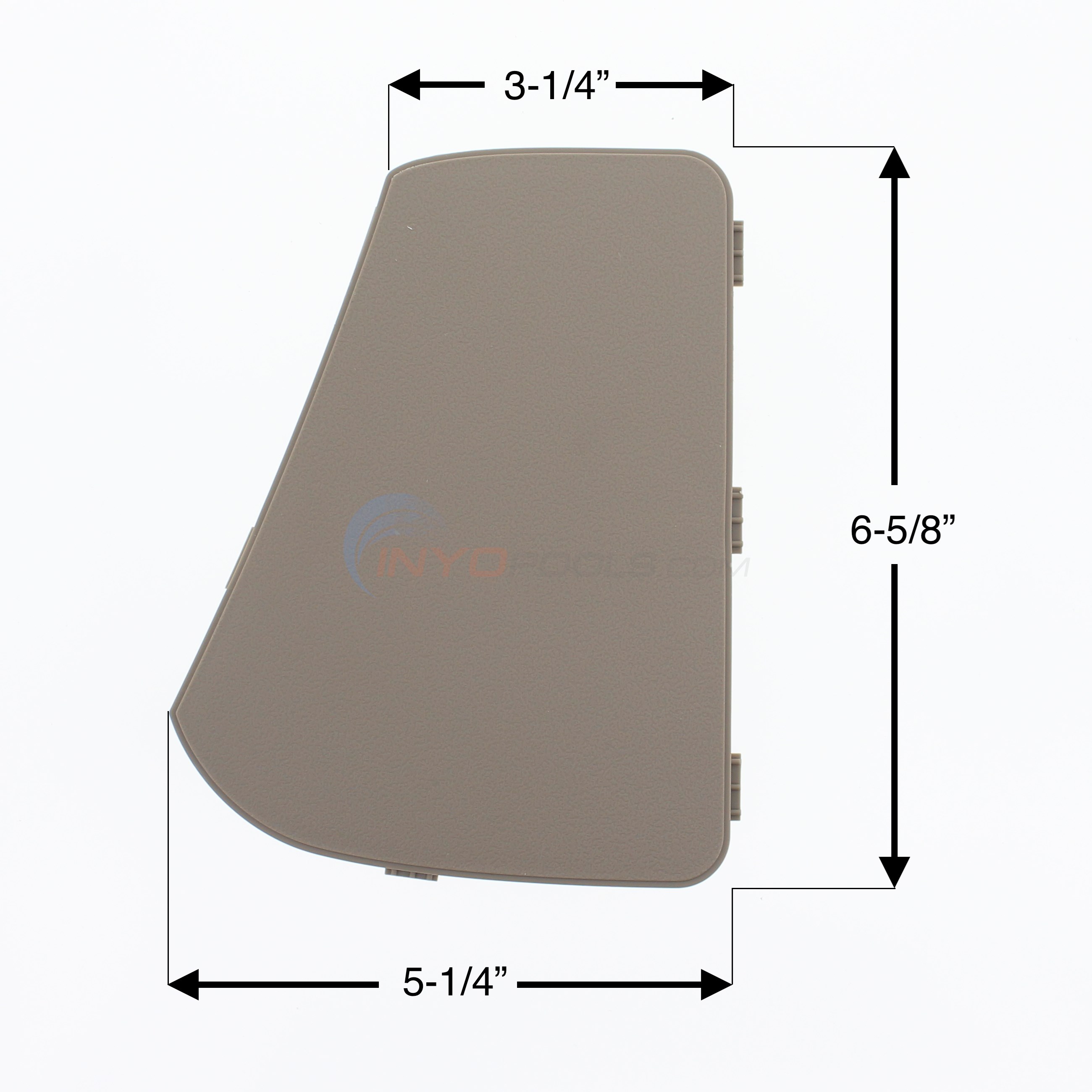 Wilbar Top Ledge Cover Cacao - Right (Single) Azor - INYOPools.com