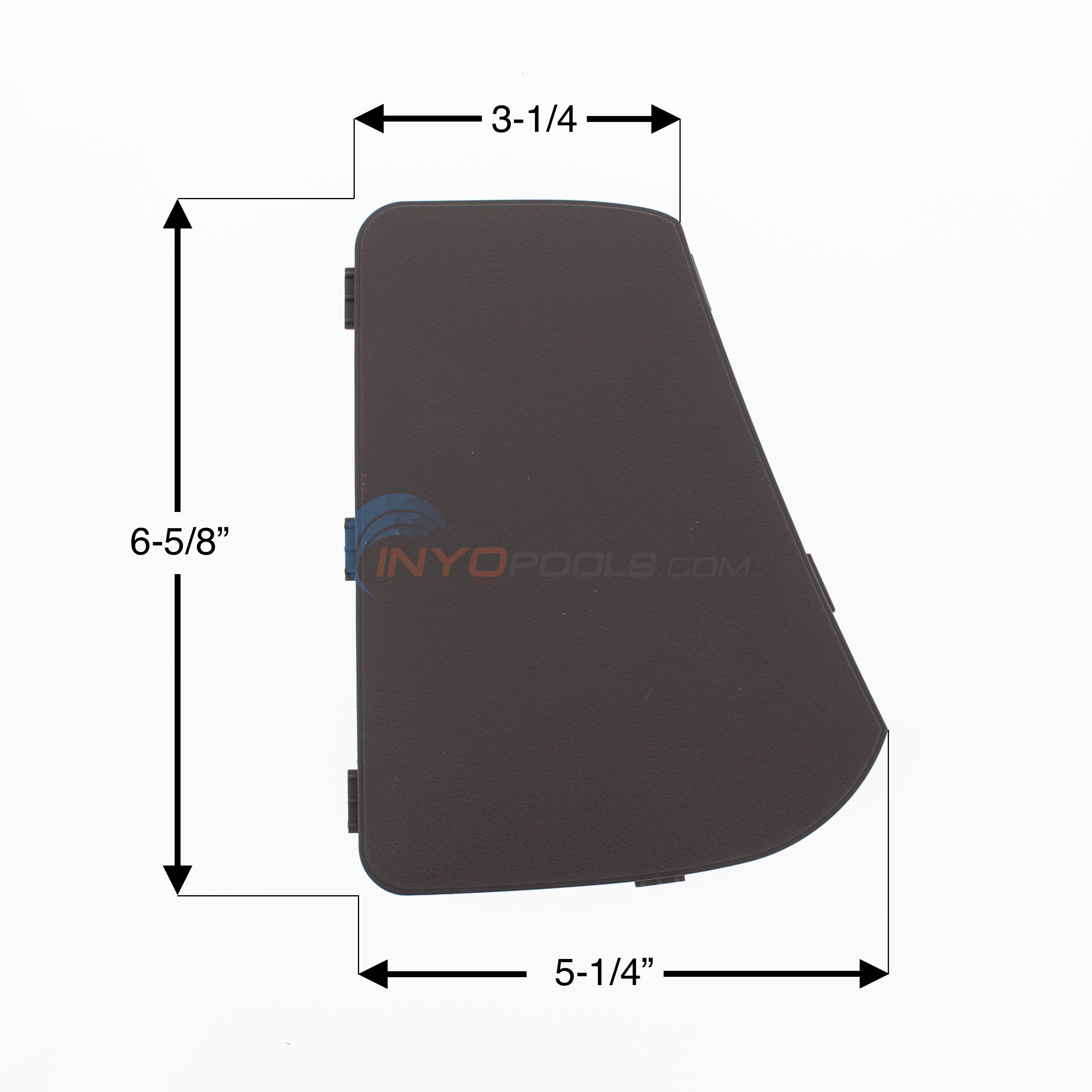 Wilbar Top Ledge Cover Choc Brown 55.312" (Left) (Single) - INYOPools.com