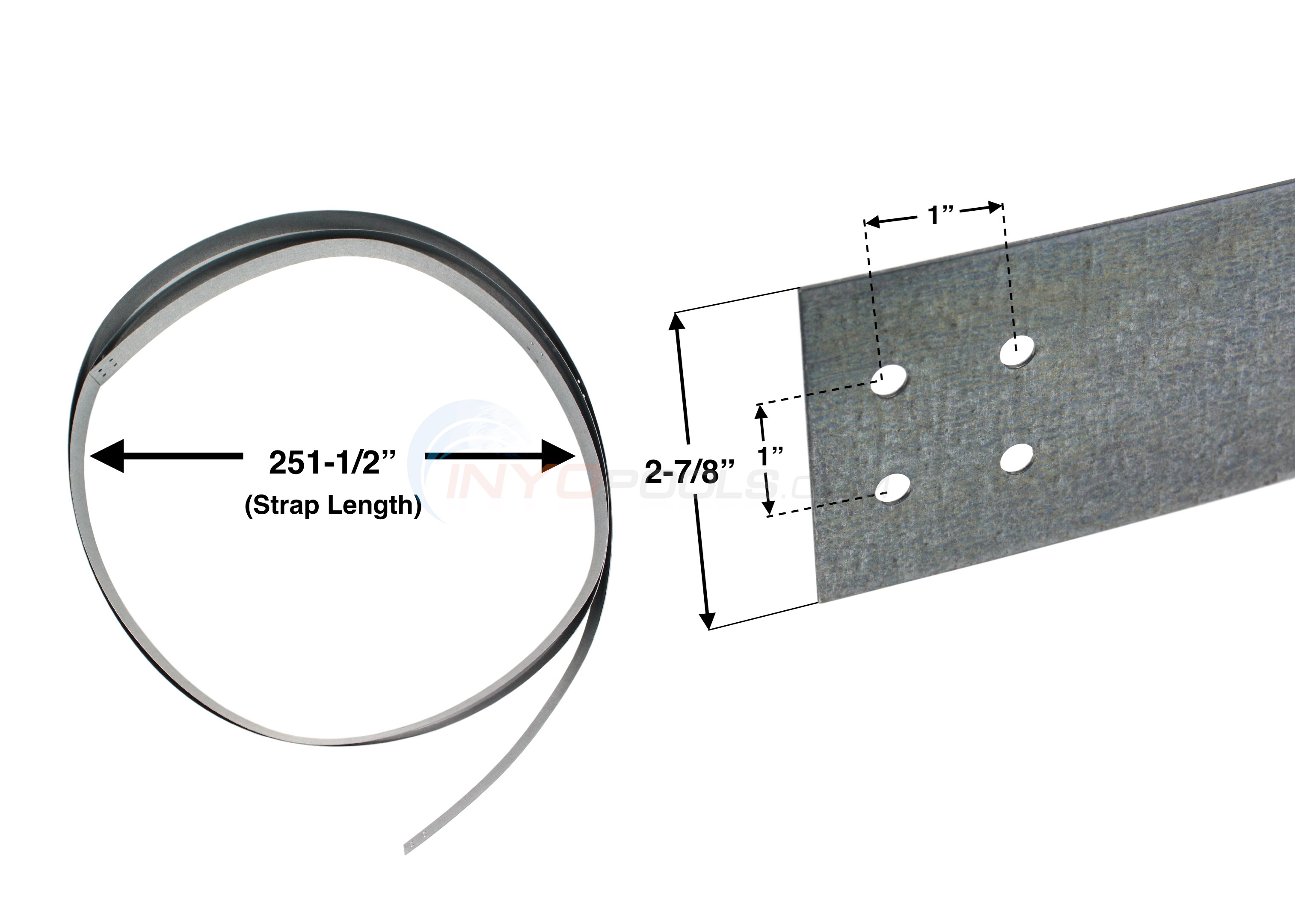 Wilbar 15' Strap X 251.55" (Single) For The Atlantis - INYOPools.com