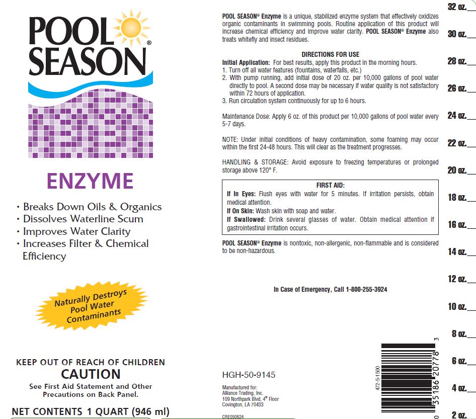 Pool Season 1qt Natural Enzyme - HGH-50-9145 - INYOPools.com