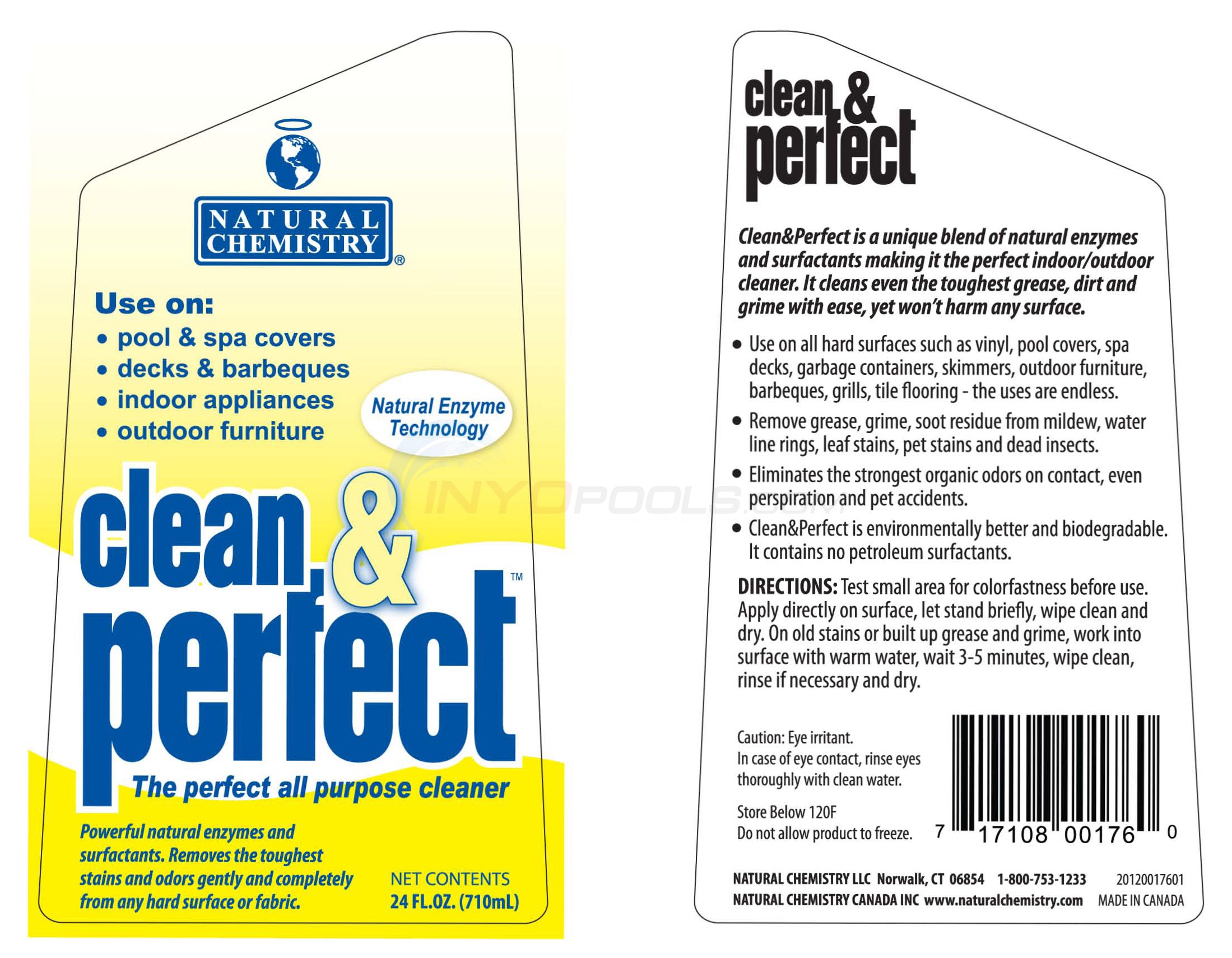 Natural Chemistry Clean & Perfect Trigger Spray - 10176 - INYOPools.com