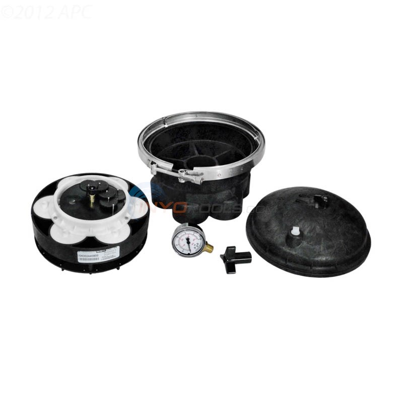 Complete In-Floor Cleaner Water Valve, 4 Port 2" Black, Paramount - 004 ...