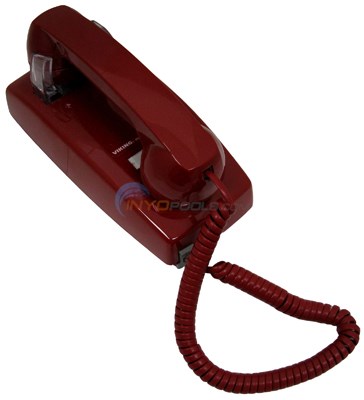 Manual Phone With Ringer. No Dial. Red (k1500pw Red) - INYOPools.com