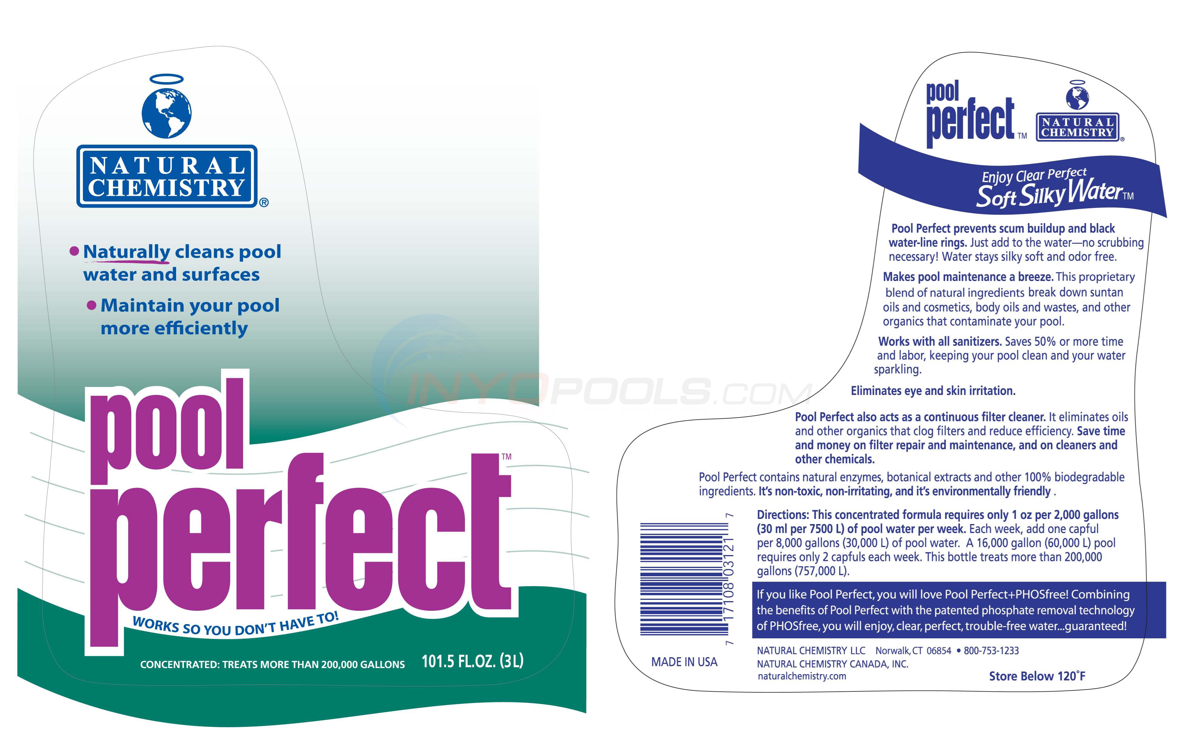 Natural Chemistry Pool Perfect, 3L - 03121 - INYOPools.com