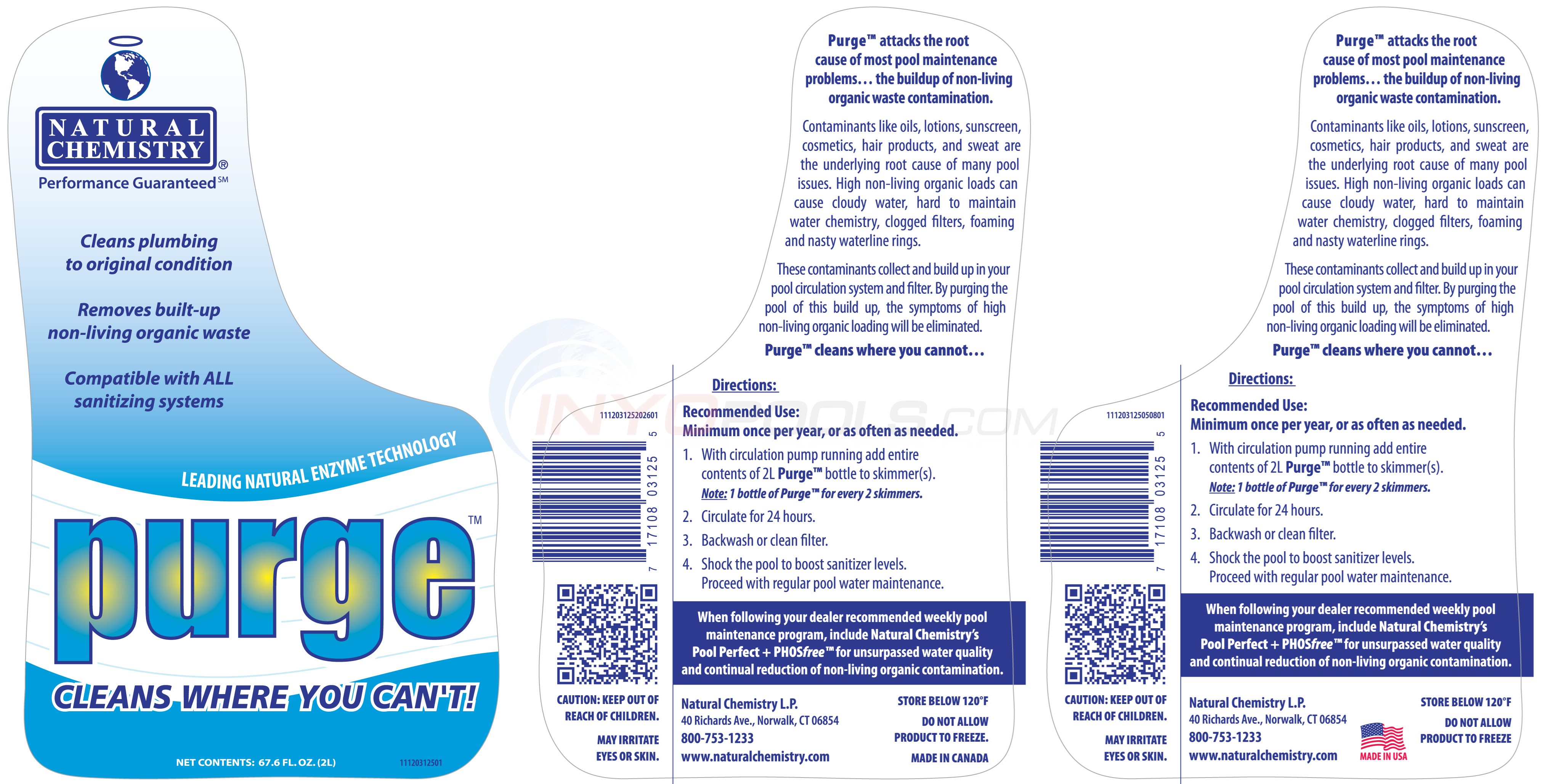 Natural Chemistry PURGE 2L - 03125 - INYOPools.com