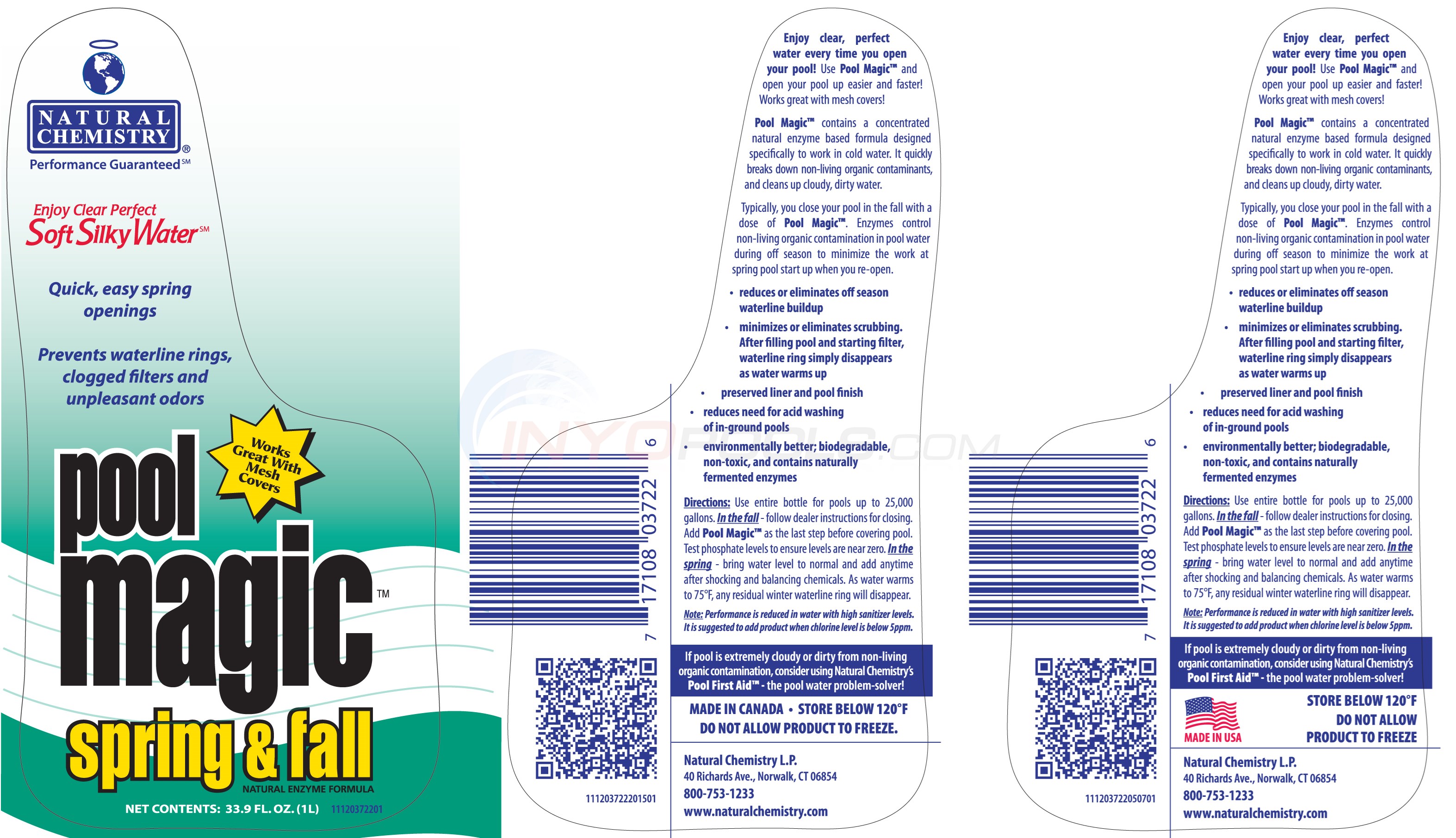 Natural Chemistry Pool Magic Spring and Fall, 1L - 03722 - INYOPools.com