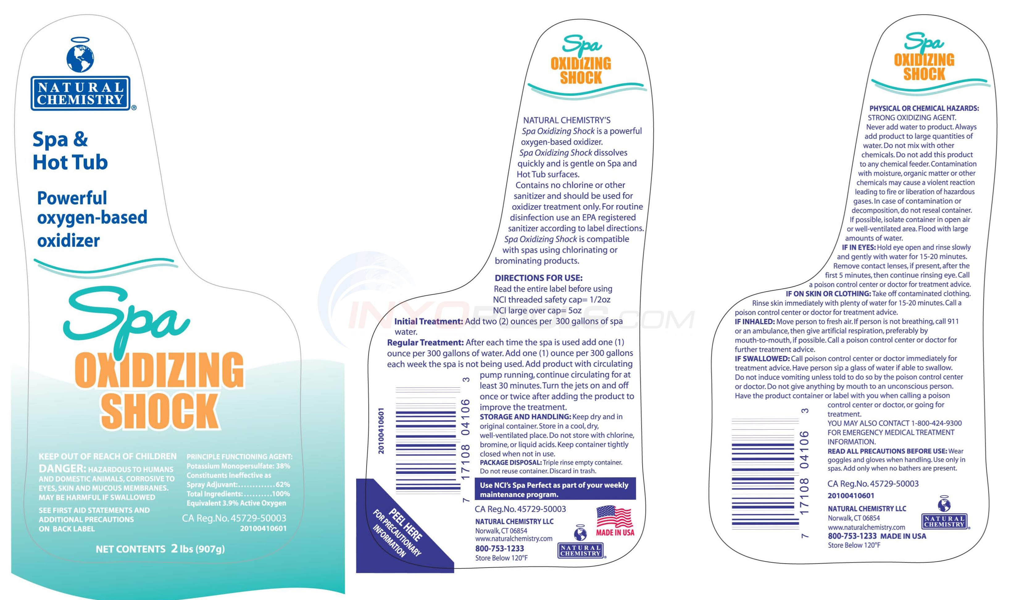 Natural Chemistry SPA OXIDIZING SHOCK 2 lbs - 04106 - INYOPools.com