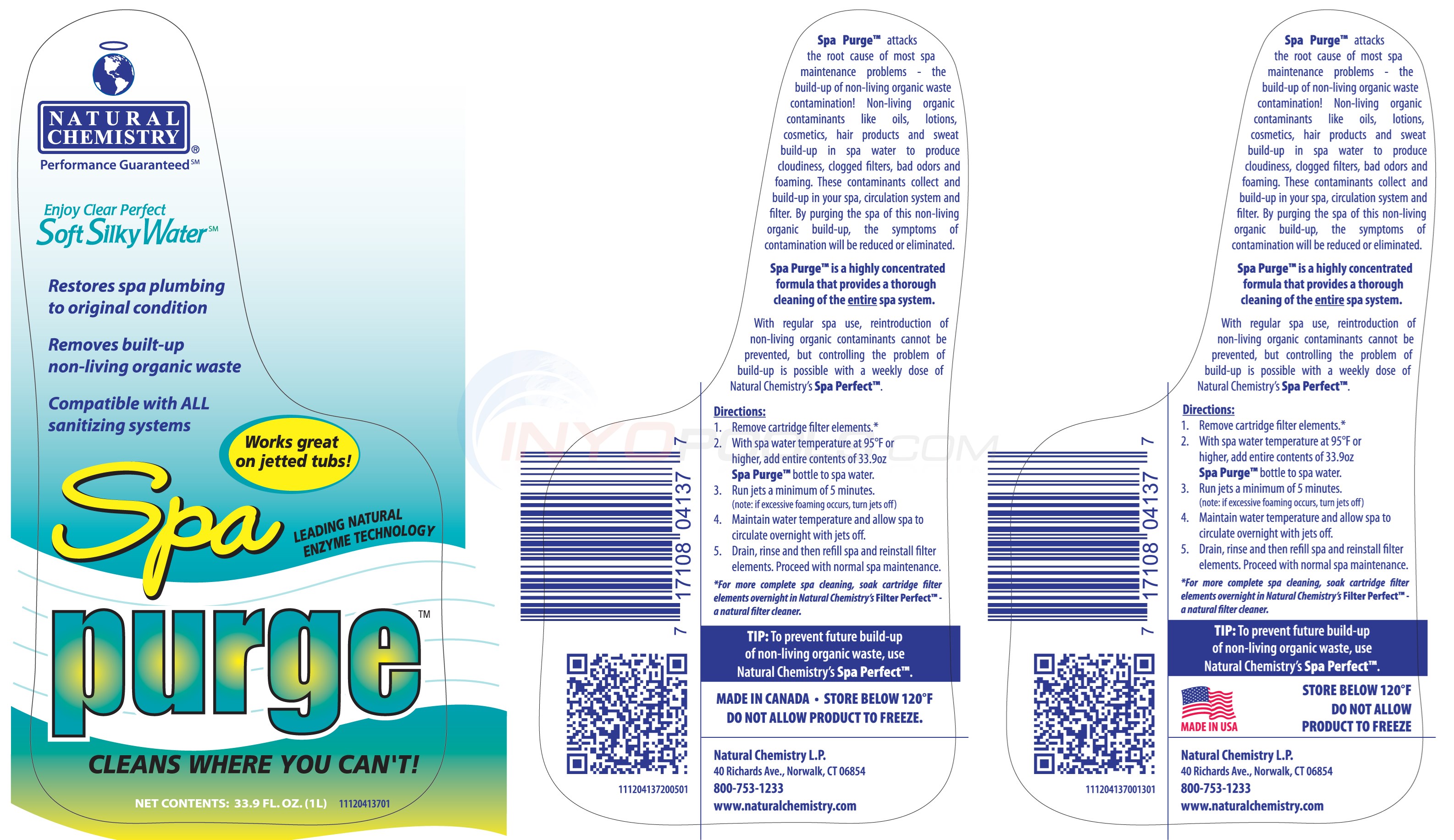 Natural Chemistry SPA PURGE 1L - 04137 - INYOPools.com