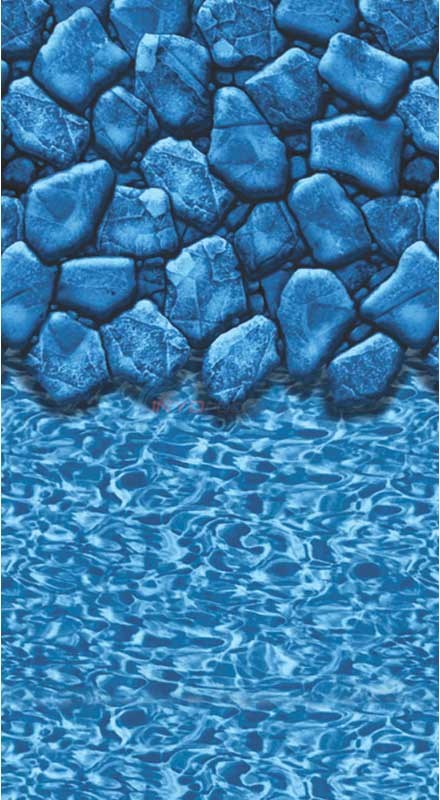 GLI 18' Round Boulder Swirl Pool Liner Overlap 48/52 - INYOPools.com