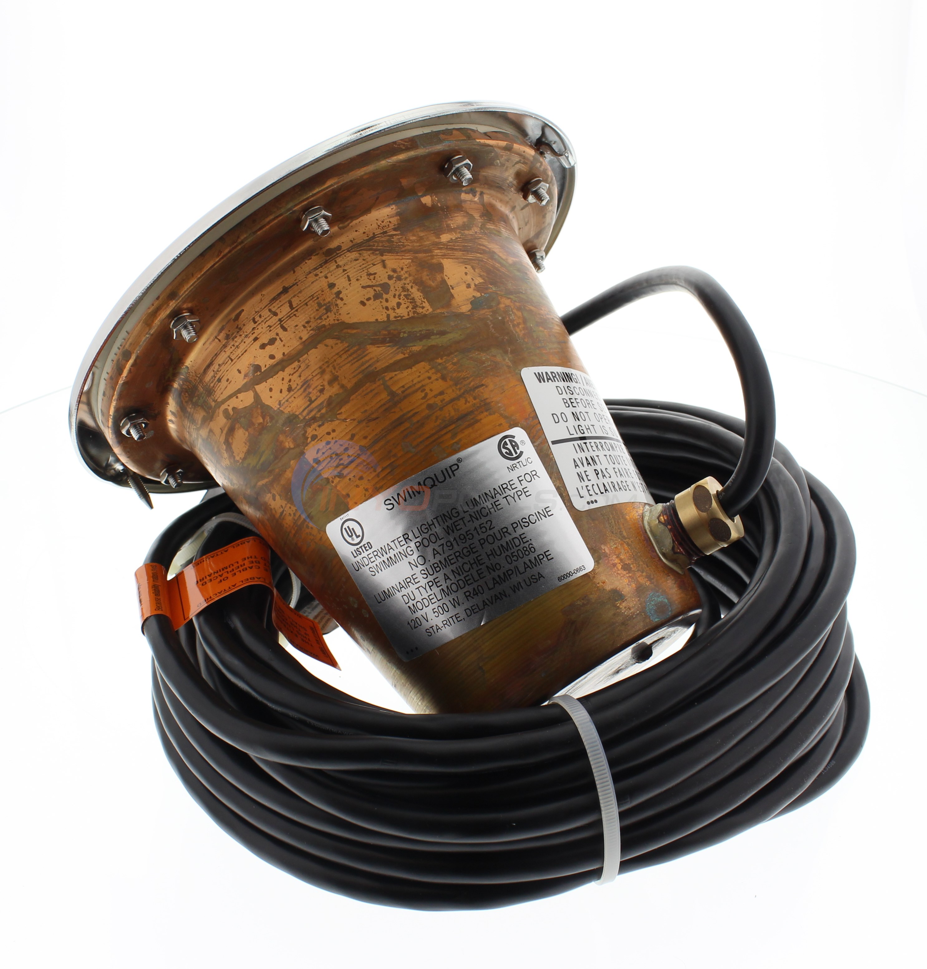 Sta-Rite SwimQuip Underwater Light 300 Watt 12 Volt 50' Cord ...