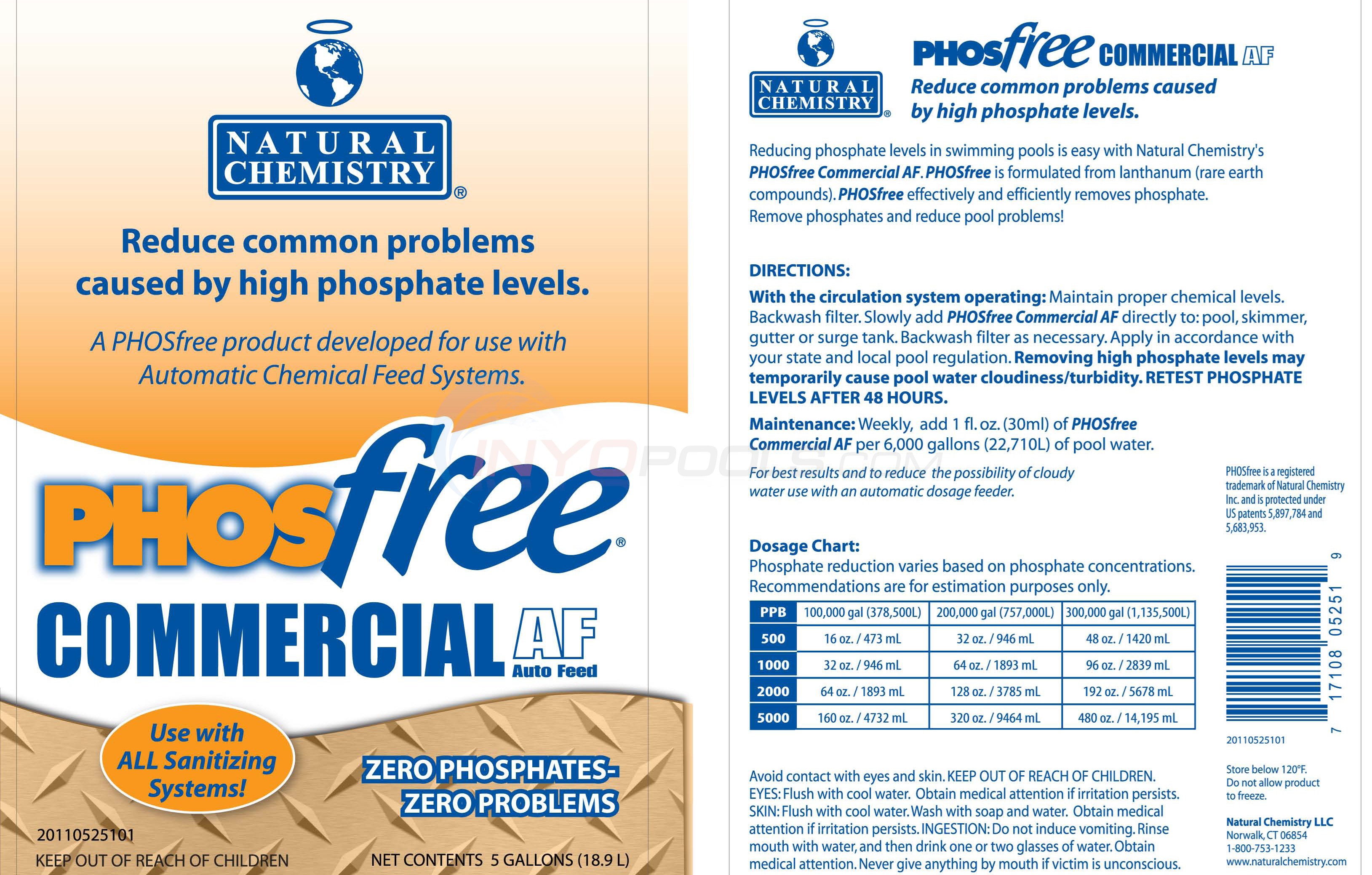 PHOSFREE COMMERCIAL AUTO FEED 5 Gal 20505PRO - INYOPools.com