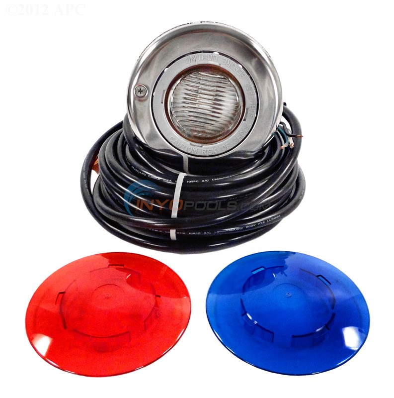 COMPLETE LIGHT POOL, SUNLITE LTC, 120V, 100W, 30' CORD, SS FACE RING ...