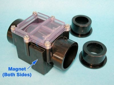 Magna Check Valve, Cnvrtble to 2 1/2 to 2" Slip, W/ Magnets - INYOPools.com