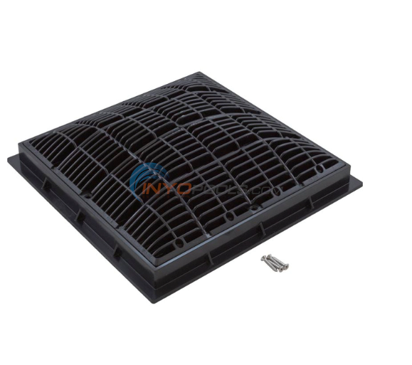 12"X 12" Grate & Frame,Black (640-4721 V) - INYOPools.com