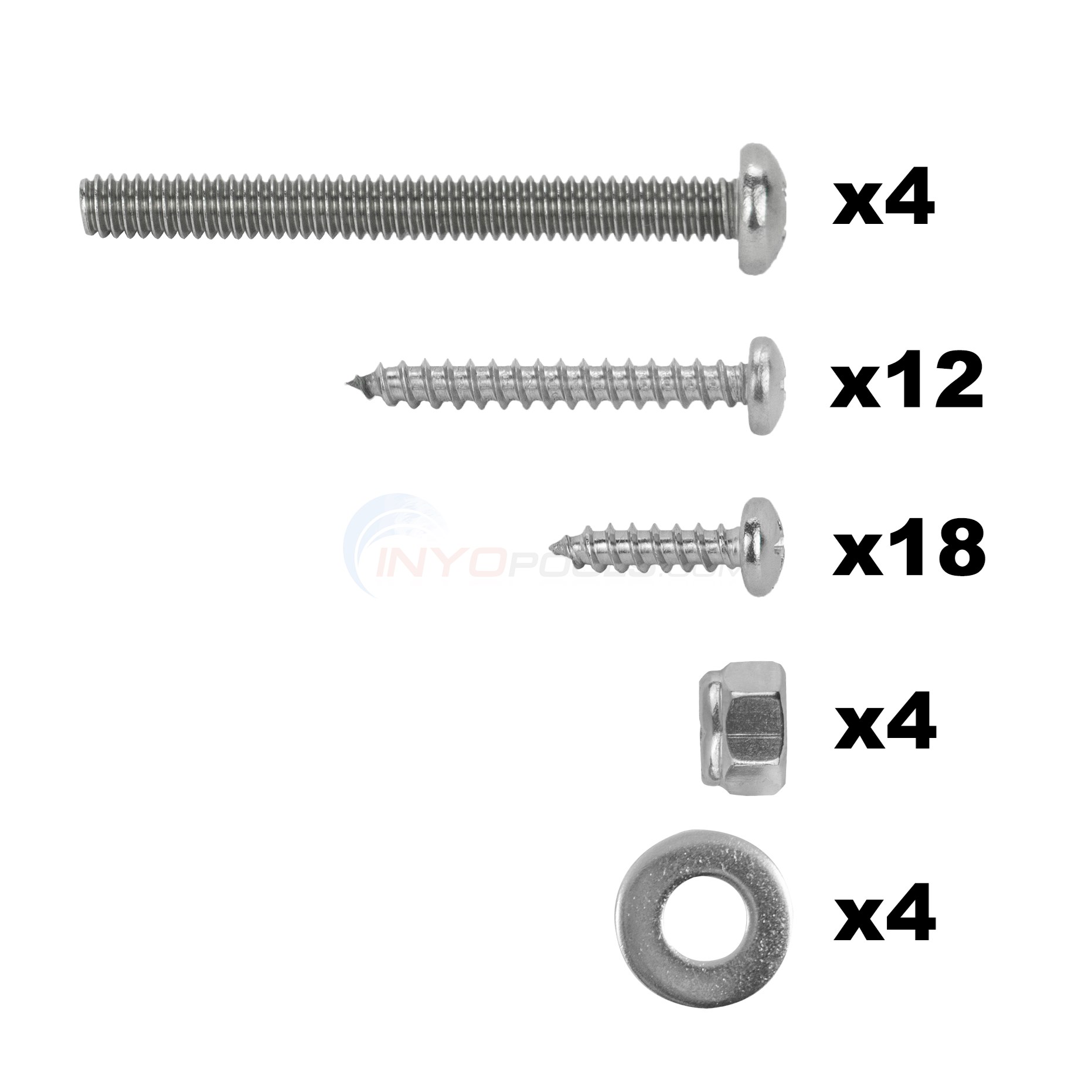 Innovaplas Hardware Pack for Walkway Steps - 140-0061 - INYOPools.com