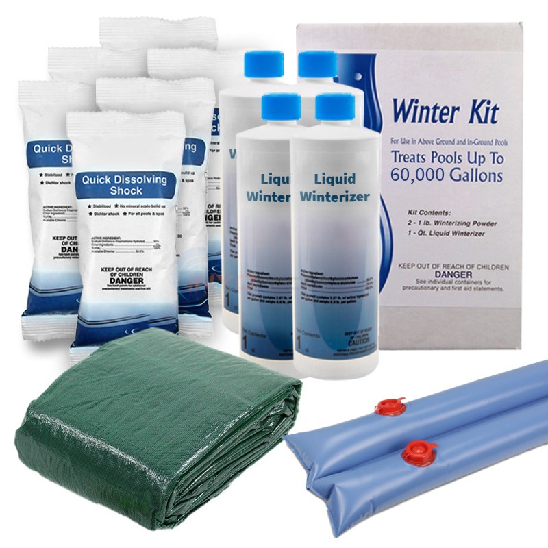 Winter Pool Cover Kit for 30' x 50' Rect Inground Pool - 15 Year ...