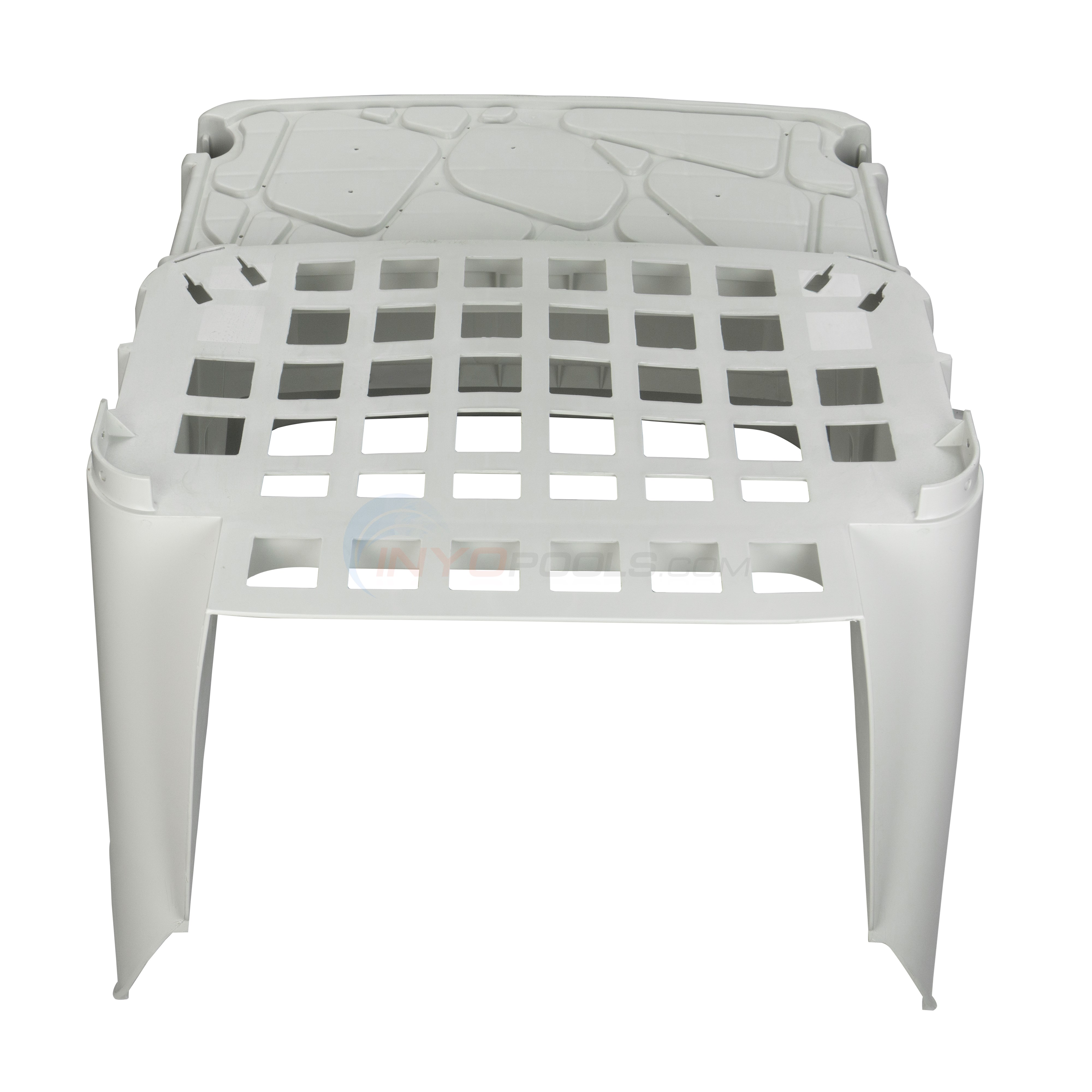 Innovaplas Lower Step Module PEARL GREY - 160-0005PG - INYOPools.com