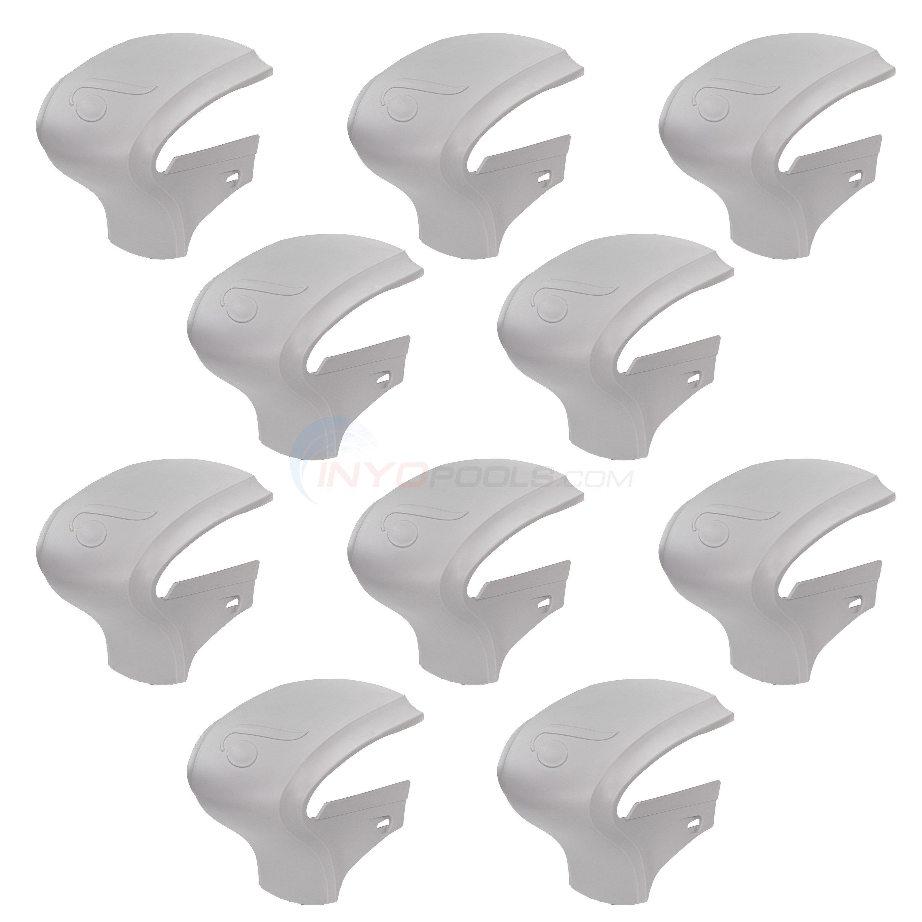 Wilbar Top Cap Outer Half 8" (10 Pack) - 16301-Pack10 - INYOPools.com