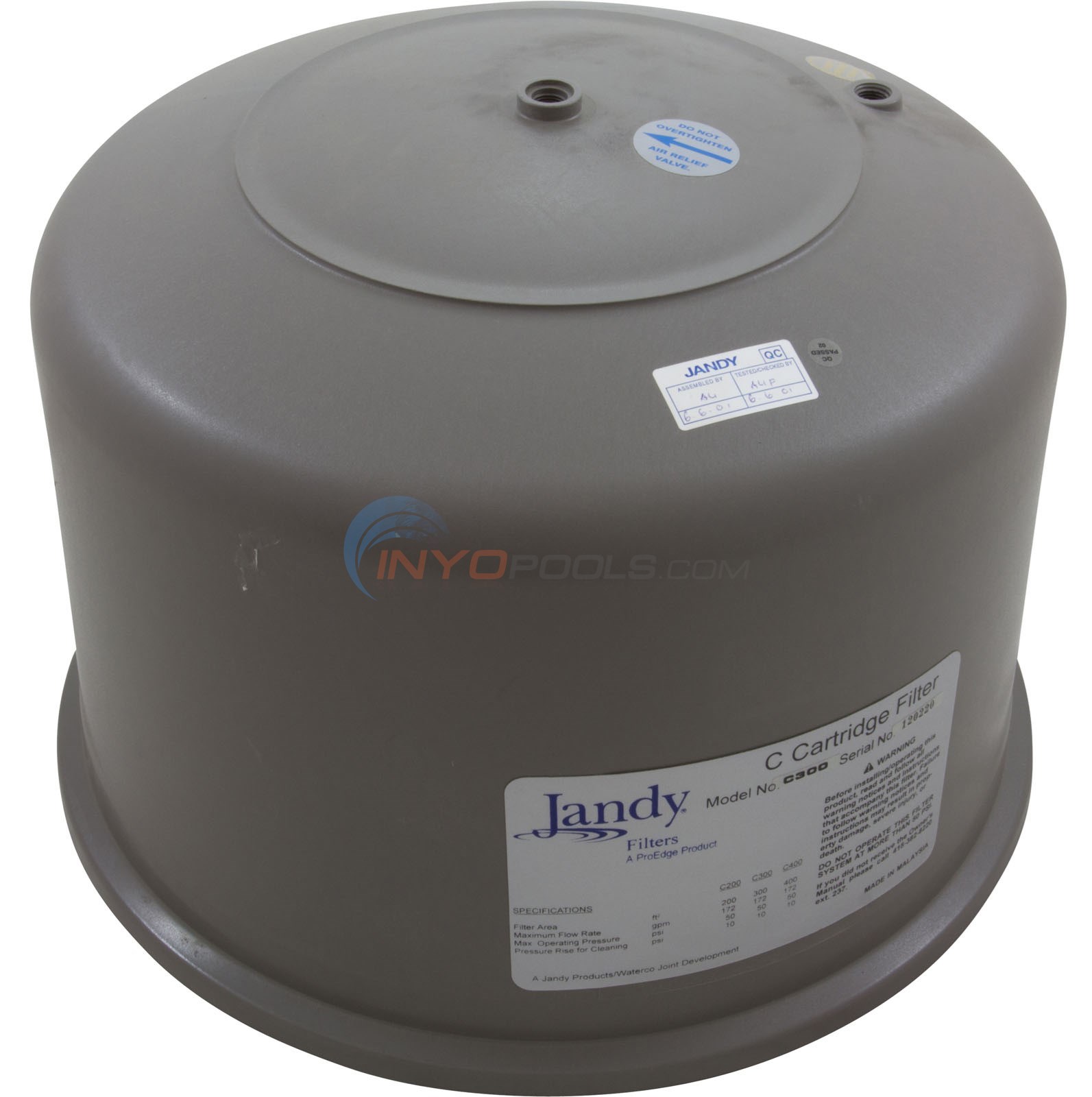 Waterco Tank Top, P2027, P2031, Gray - 62232 - WC62232 - INYOPools.com