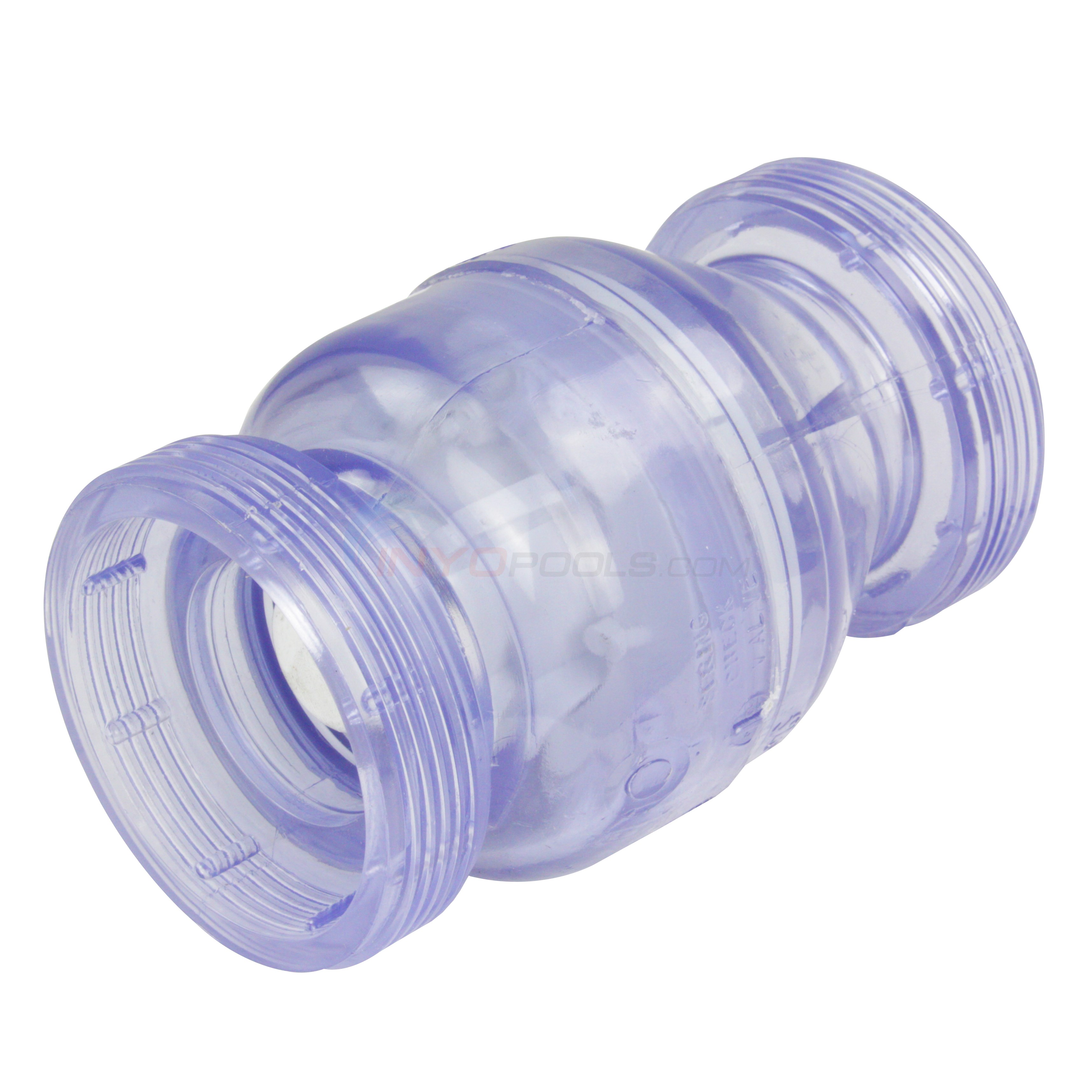 Clear Check Valve with 1/2 lb. Spring and Unions - 1-1/2" - 1700C15 ...