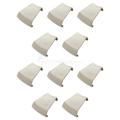 Reprieve & Concord Top Cap for Above Ground Pool, 6" Beige, 10 PACK ...