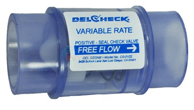 Del Ozone Check Valve, Variable Rate (co-0102) - INYOPools.com