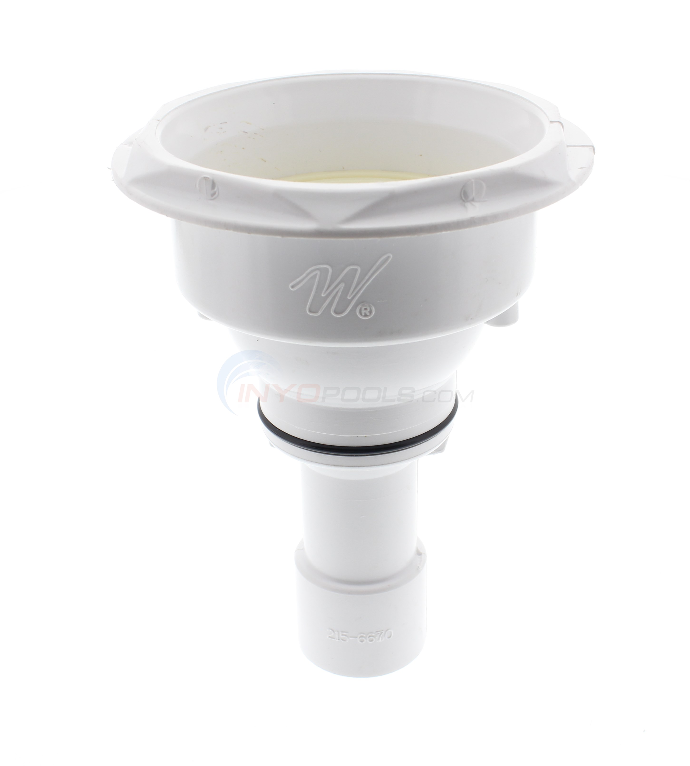 Waterway Power Gunite Jet Threaded Wall Fitting- White - INYOPools.com