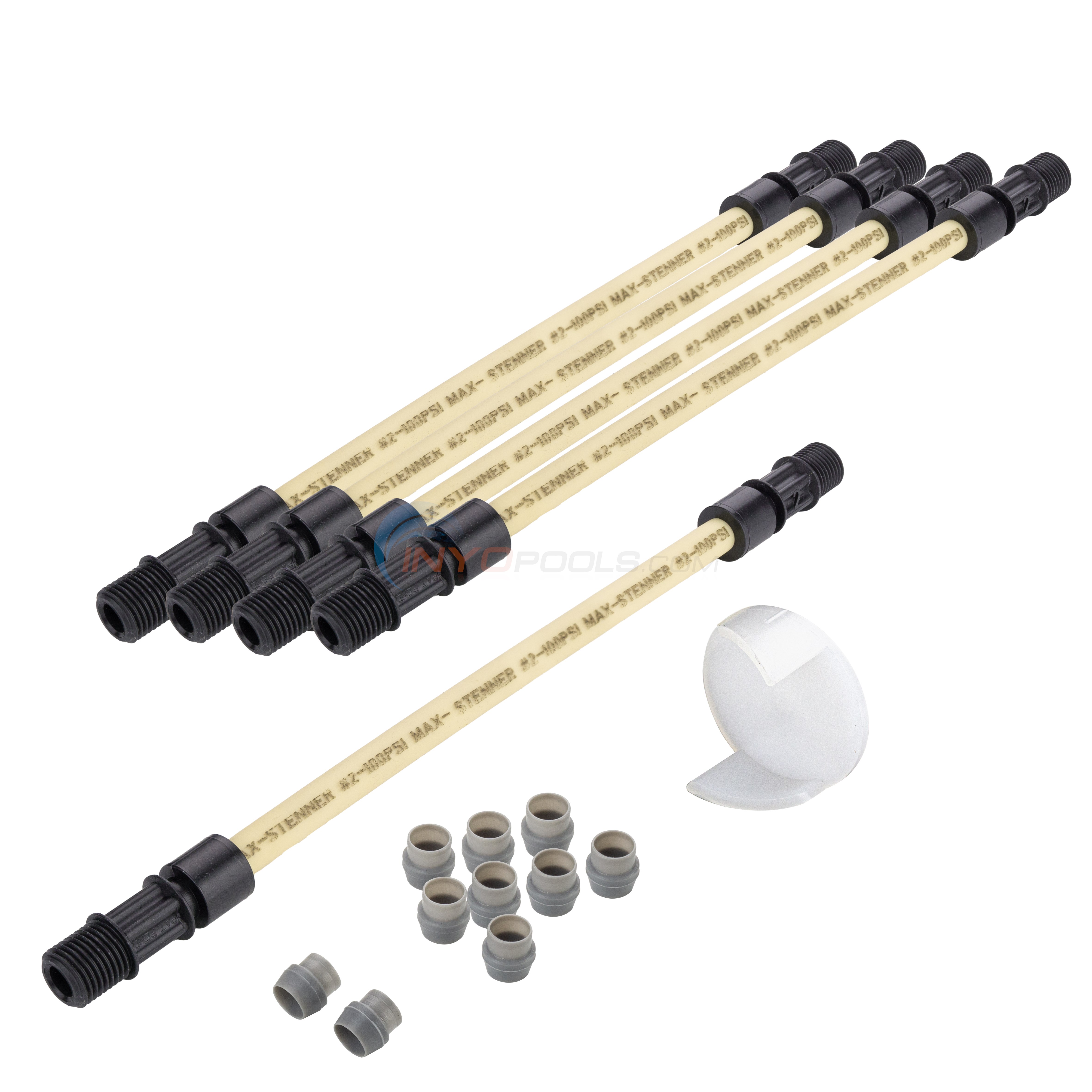 Stenner #2 Pump Tube Assembly w/Ends (pkg 5) (mccp202) - INYOPools.com