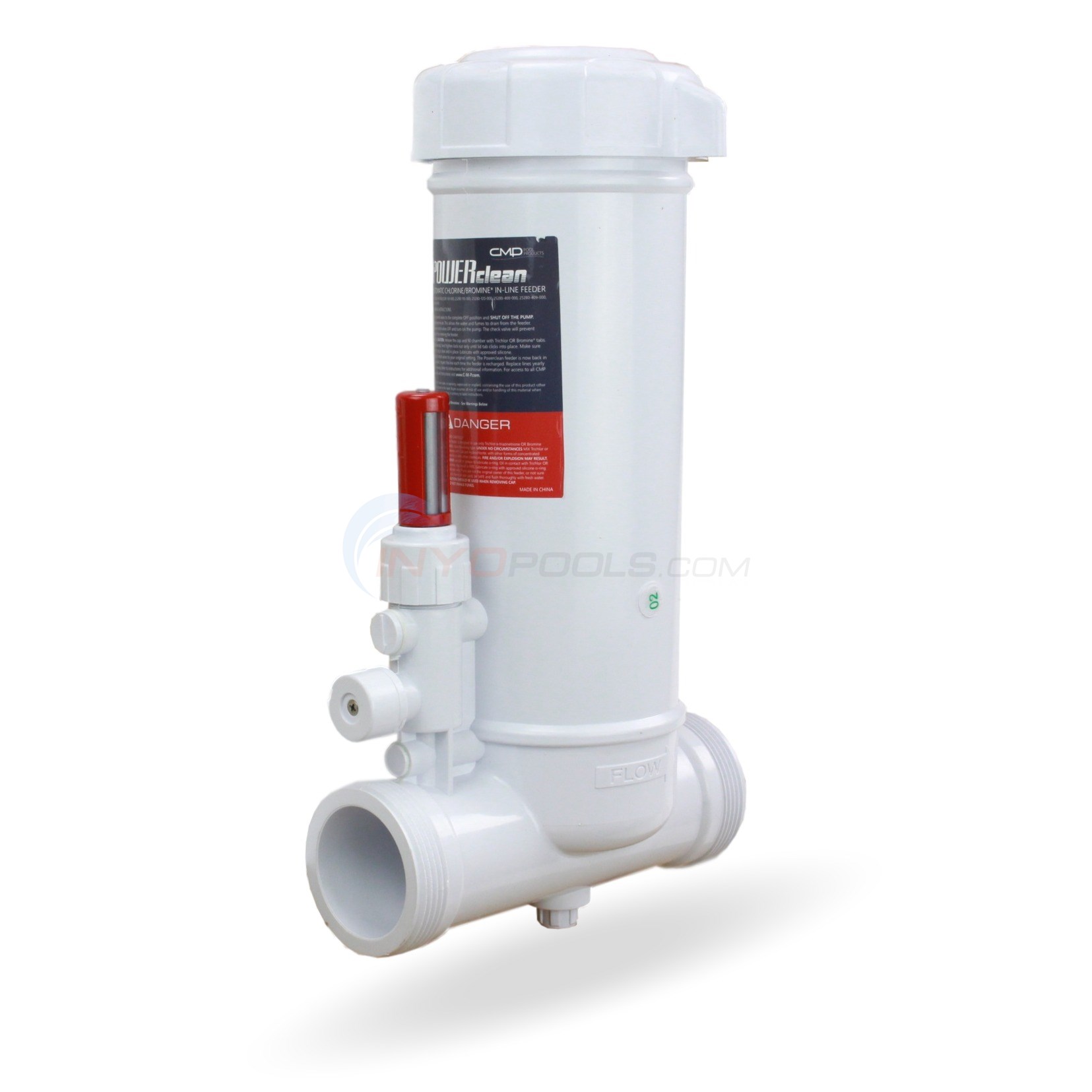 CMP Powerclean Ultra In-Line Chlorinator, 5Lbs Capacity, White Lid ...