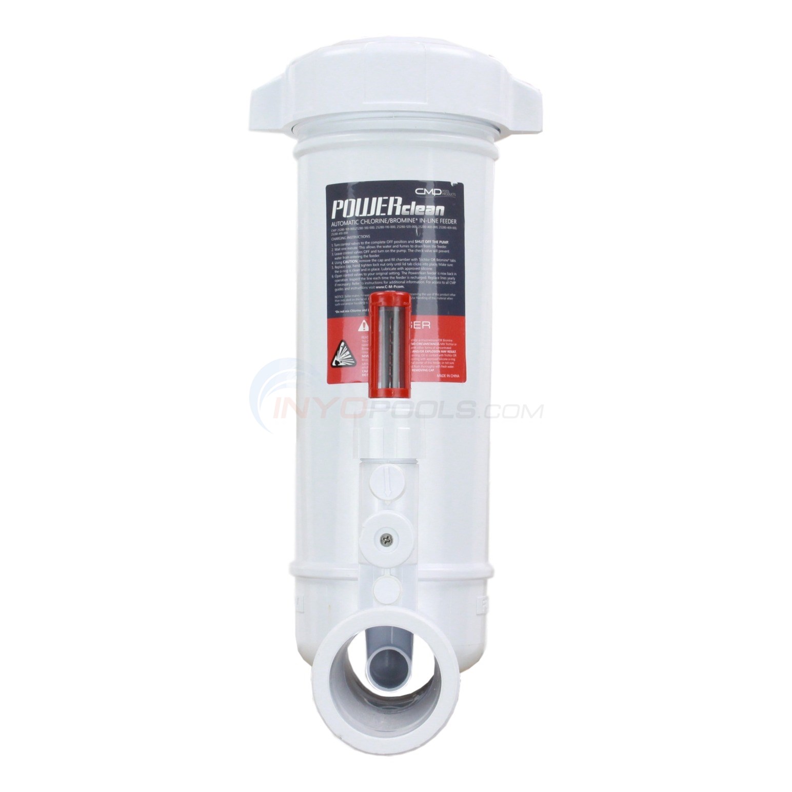 CMP POWERclean Ultra In-Line Chlorinator, 5Lbs. Capacity, Clear Lid ...