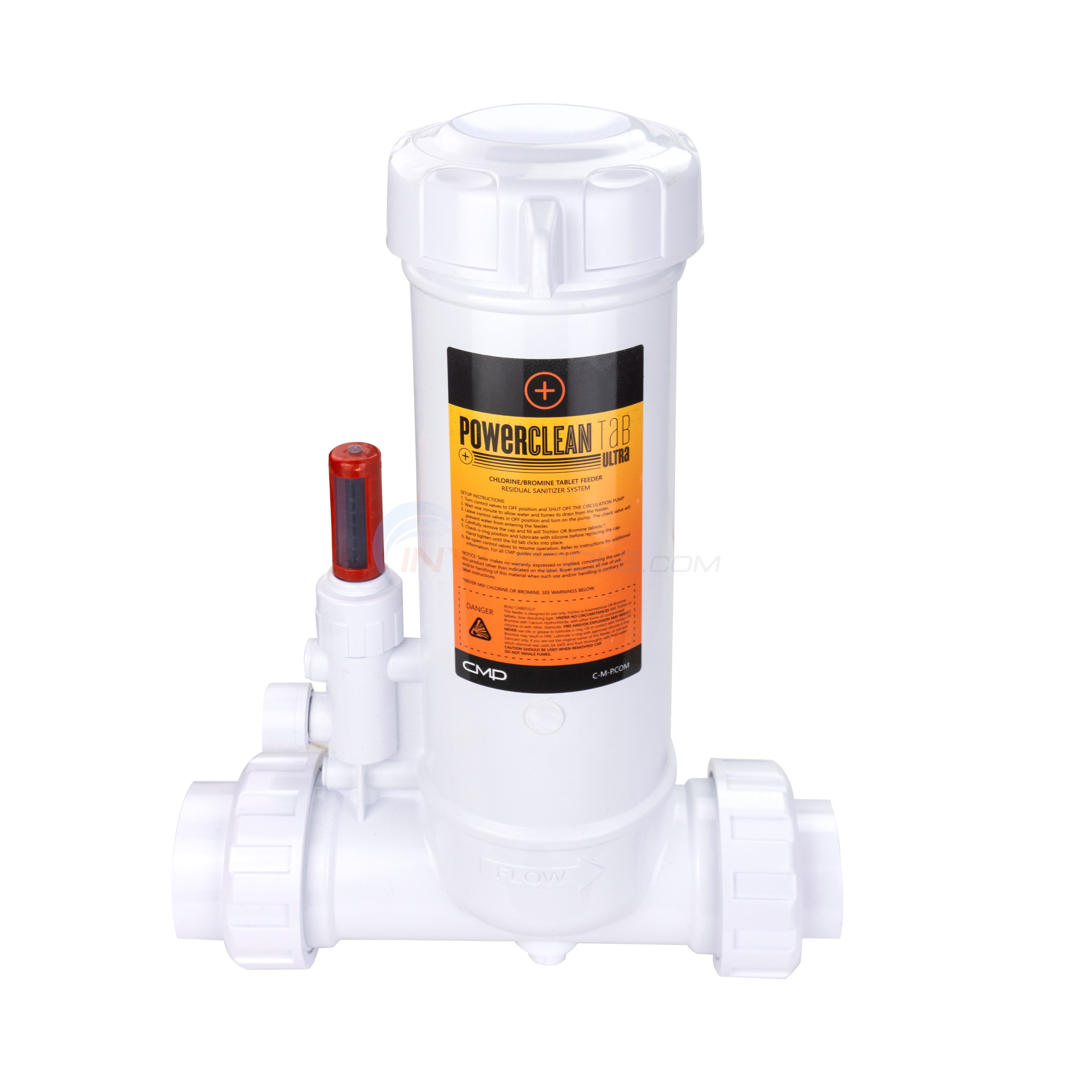 CMP POWERclean Ultra In-Line Chlorinator, 5Lbs. Capacity, White Lid ...