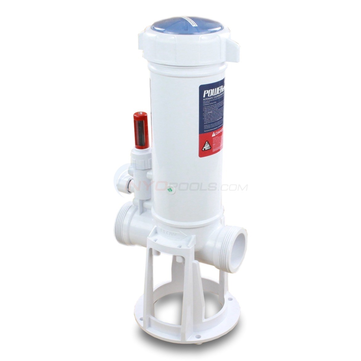 PowerClean In-Line Chlorinator with Base - Clear Plastic Lid ...