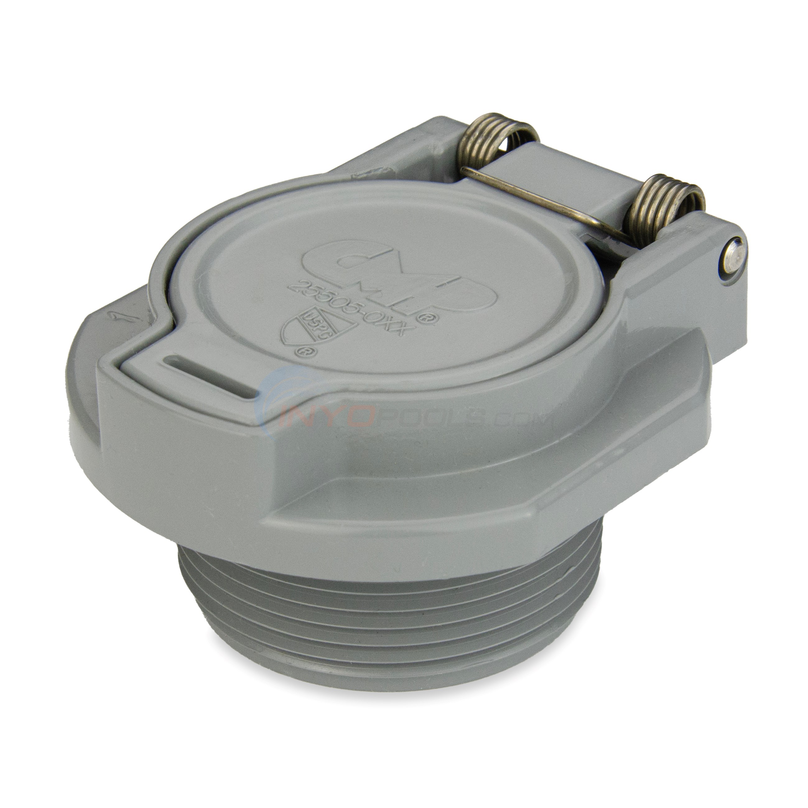 Vac Lock 1-1/2in MIP; Gray - 25505-001-000 - INYOPools.com