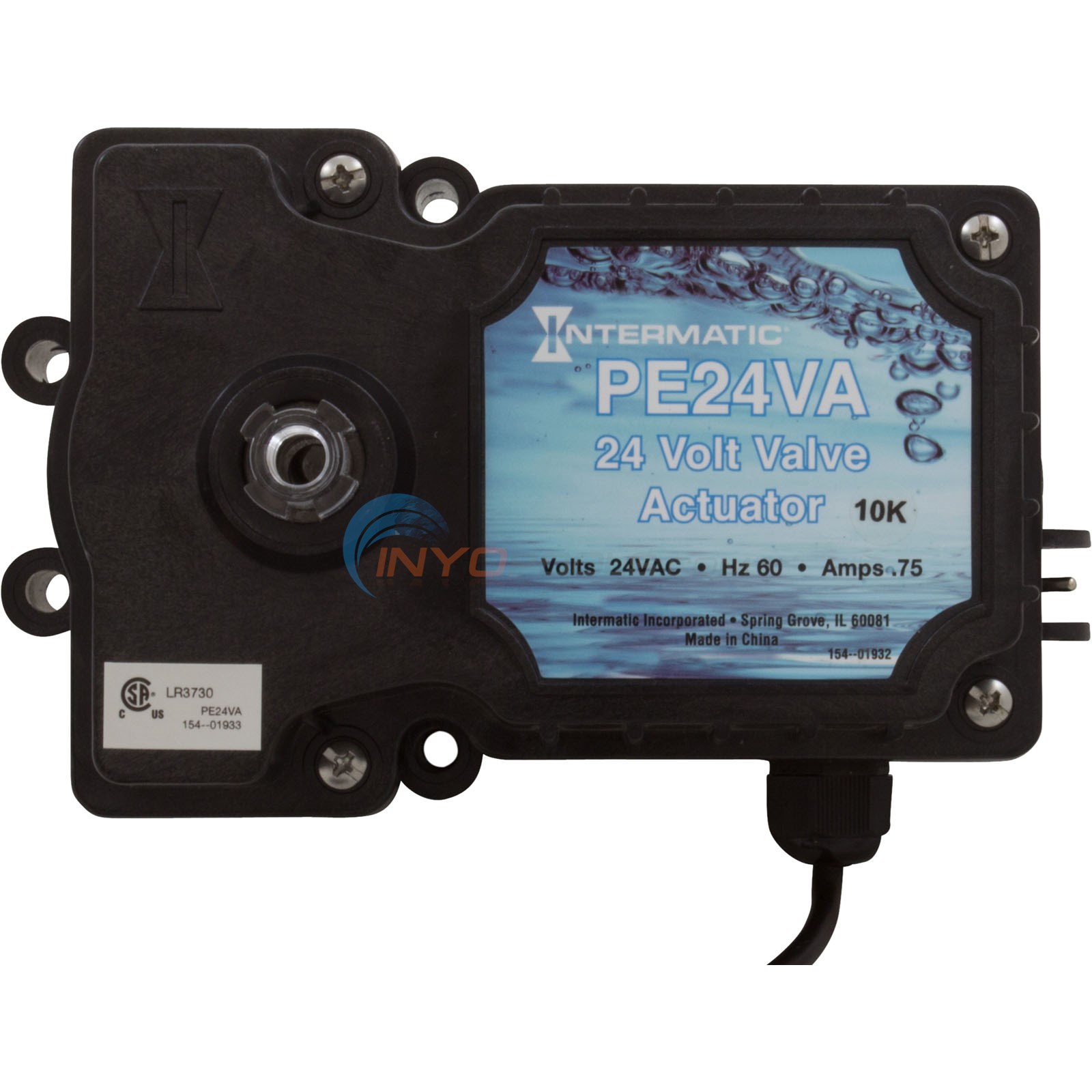 Intermatic 24V Valve Actuator, Black - PE24VA - INYOPools.com